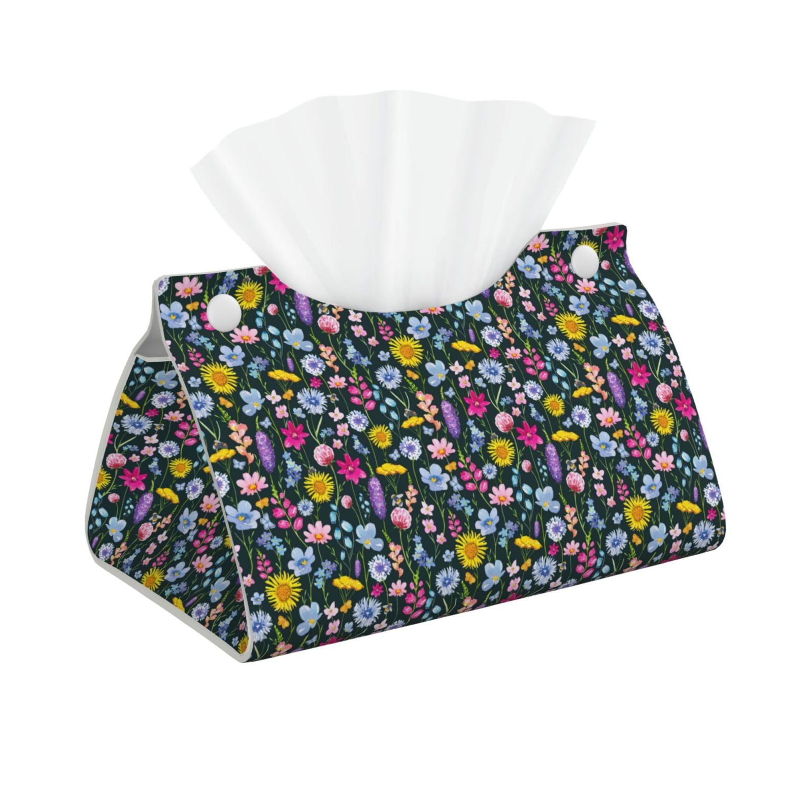 Honeii Watercolor Meadow Flowers for Tissue Box Cover/Holder - Covers ...