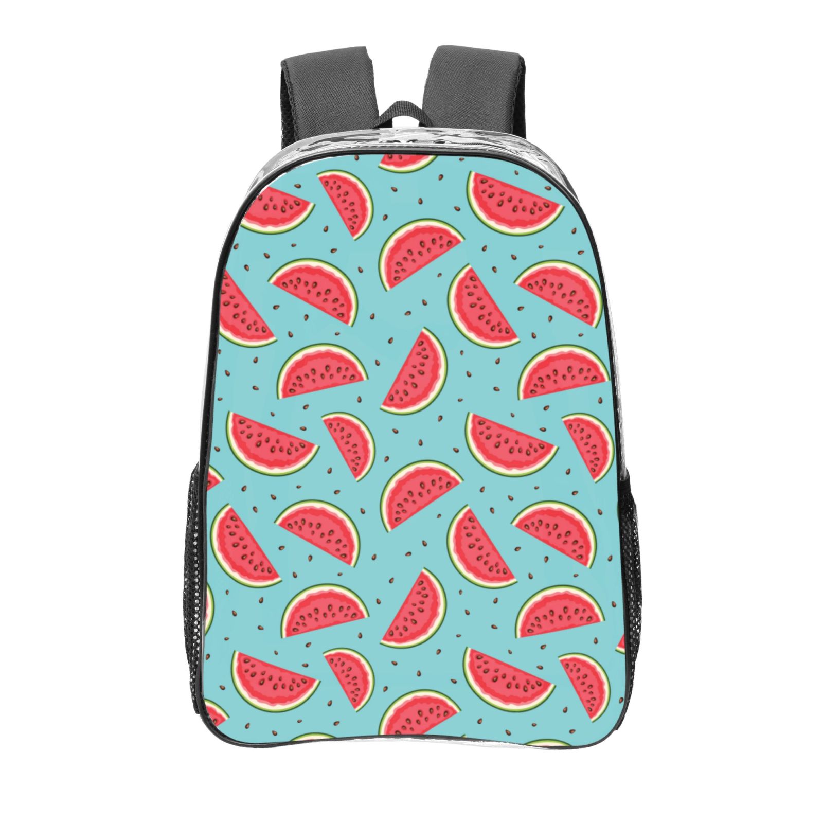 Honeii Watermelon Print Clear Backpack Heavy Duty Transparent Bag 17 ...