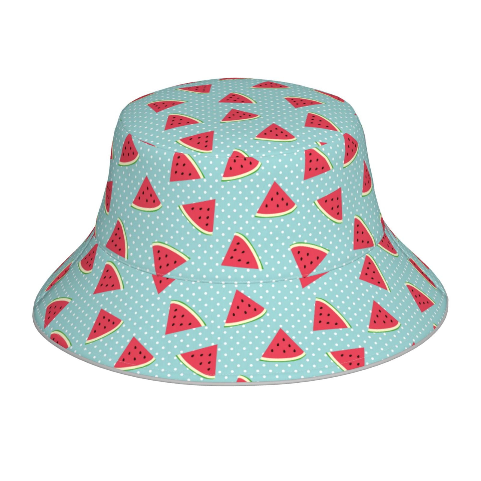 Honeii Watermelon for Unisex Bucket Hat Waterproof Rain Hat Reversible ...