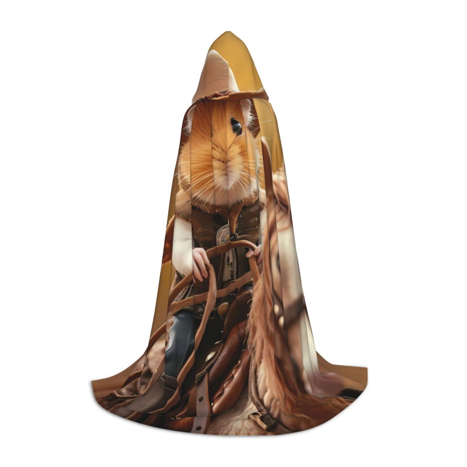 Honeii Western Cowboy Guinea Pig Print Poncho Cape, Cloak Coat, Snuggly ...