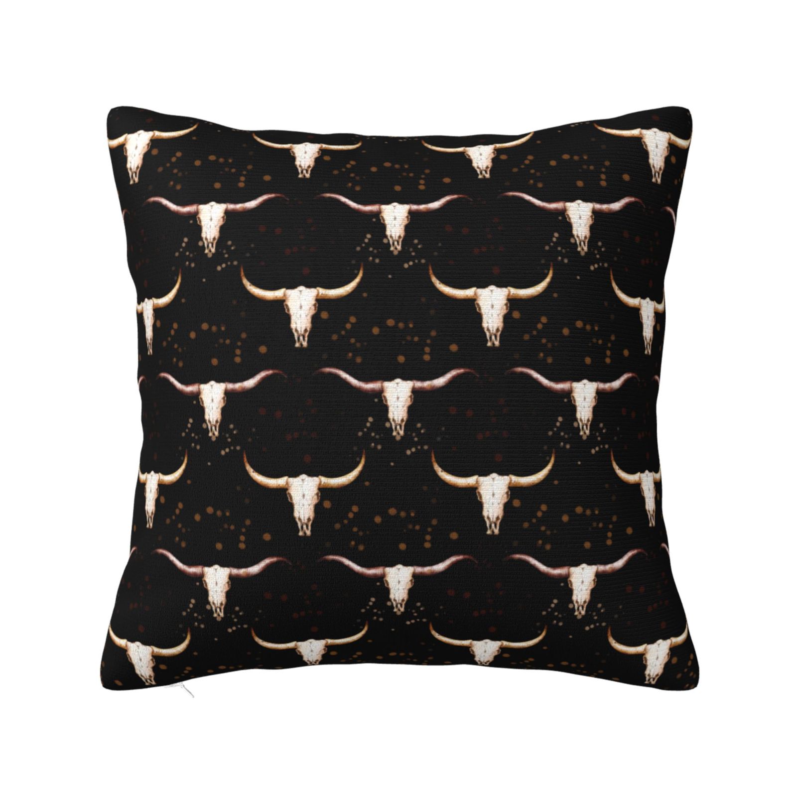 Honeii Western Cowboy Print Throw Pillow, Square Decorative Pillow ...