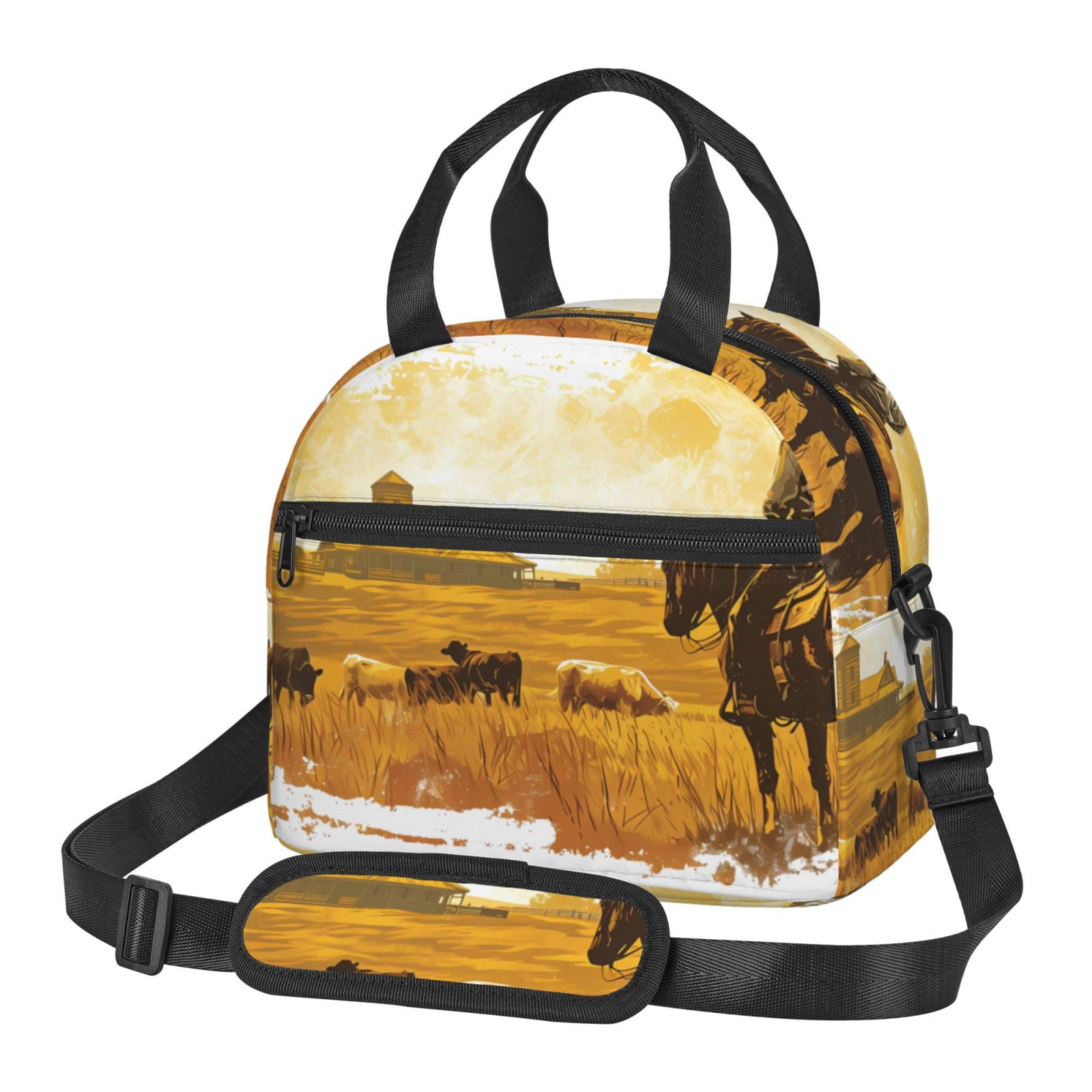 Honeii Western Cowboy Ranch for Insulated Lunch Box, Lunch Bag Lunch ...