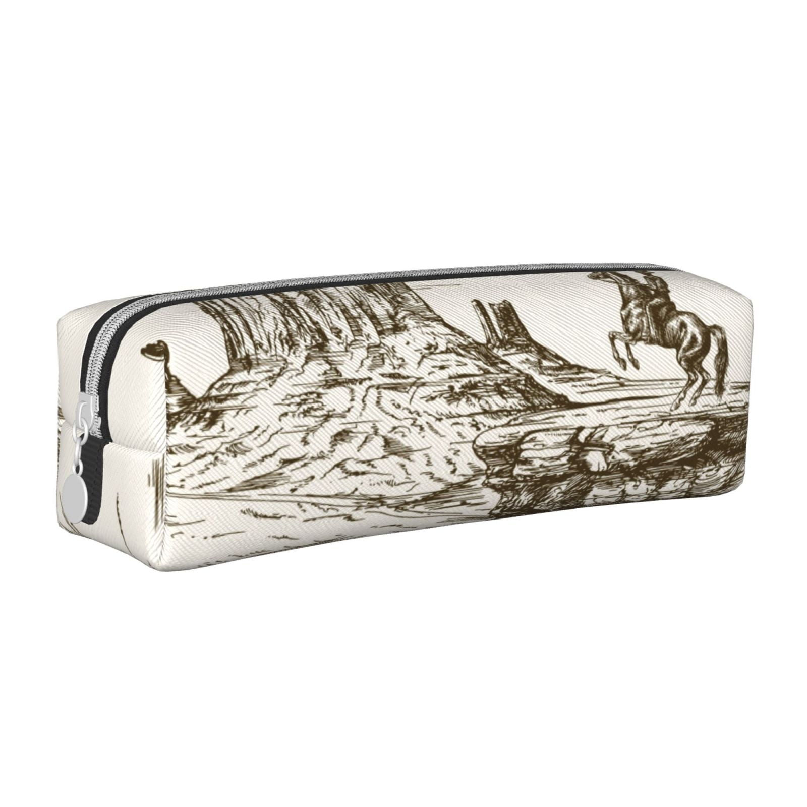 Honeii Western Desert Cowboys 1 Pattern Pencil Case, Pencil Pouch ...