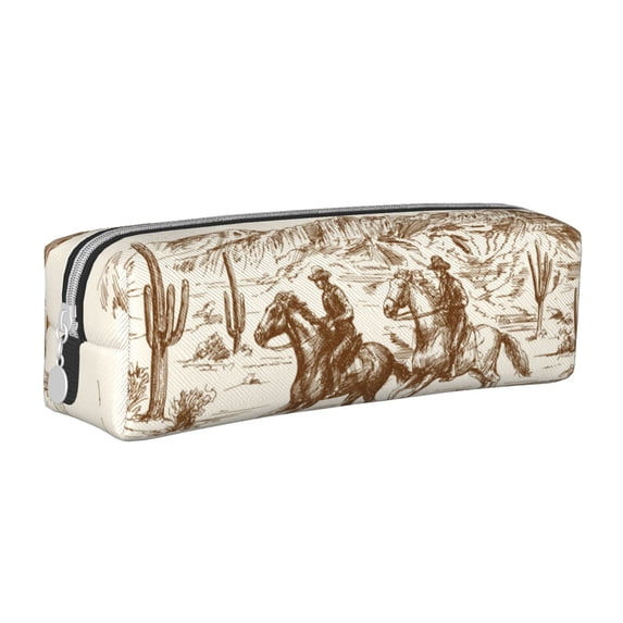 Honeii Western Desert Cowboys1 Pattern Pencil Case, Pencil Pouch ...