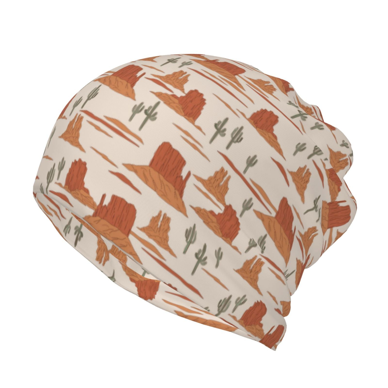 Honeii Western Desert Nature Landscape Print Winter Beanie Daily Hat ...