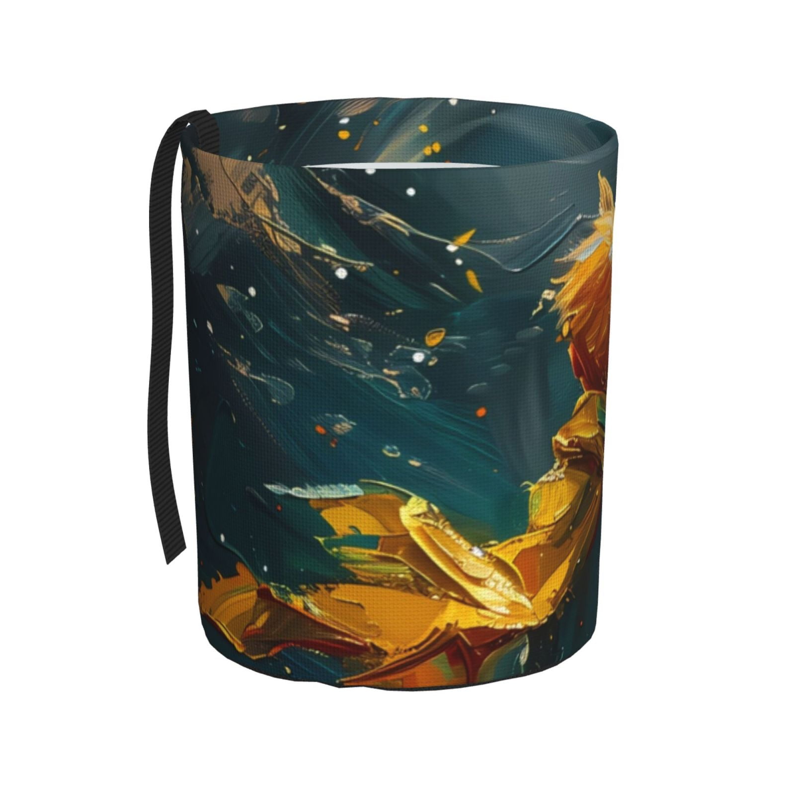 Honeii Whimsical Starry Night Scene Print Waterproof Car Trash Can ...