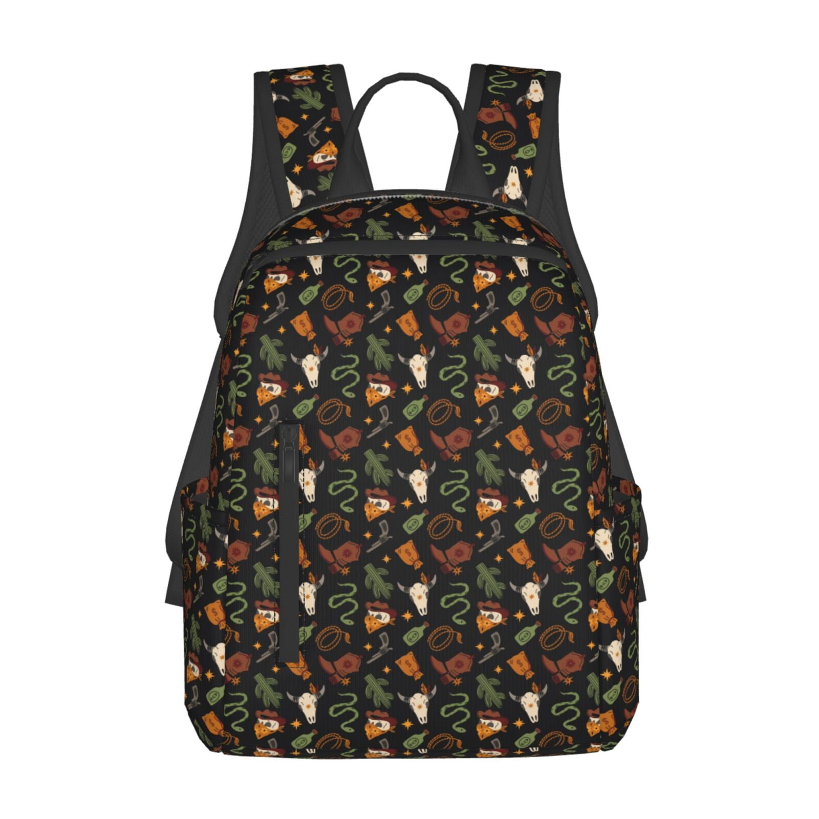 Honeii Wild West Cowboy Print Lightweight Backpacks,Carry on Backpack ...