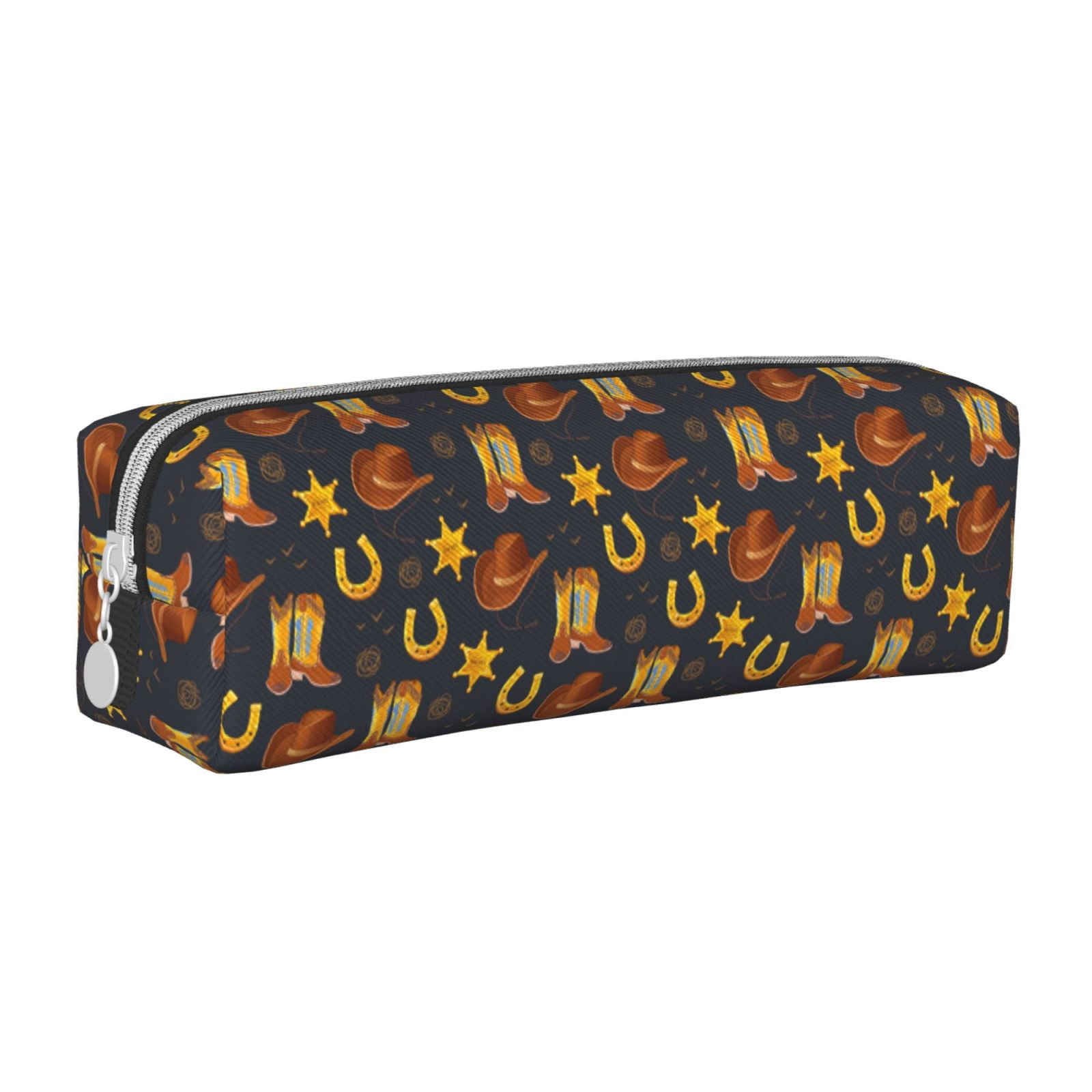 Honeii Wild West Golden Horseshoe Pattern Pencil Case, Pencil Pouch ...
