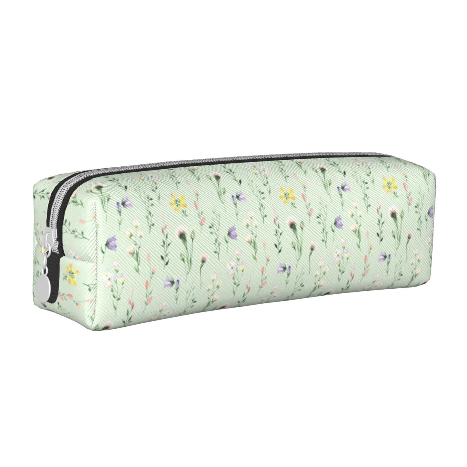 Honeii Wildflower Watercolor 5 Pattern Pencil Case, Pencil Pouch ...