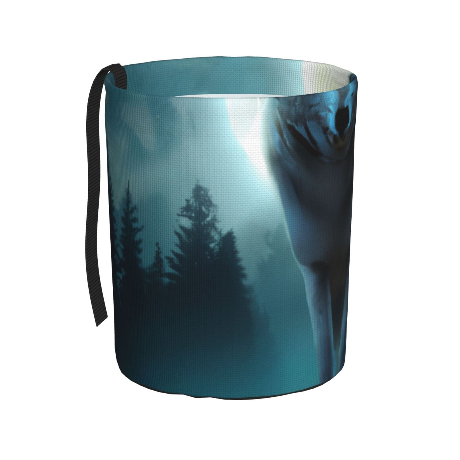 Honeii Wolf Print Waterproof Car Trash Can,Waterproof Portable ...