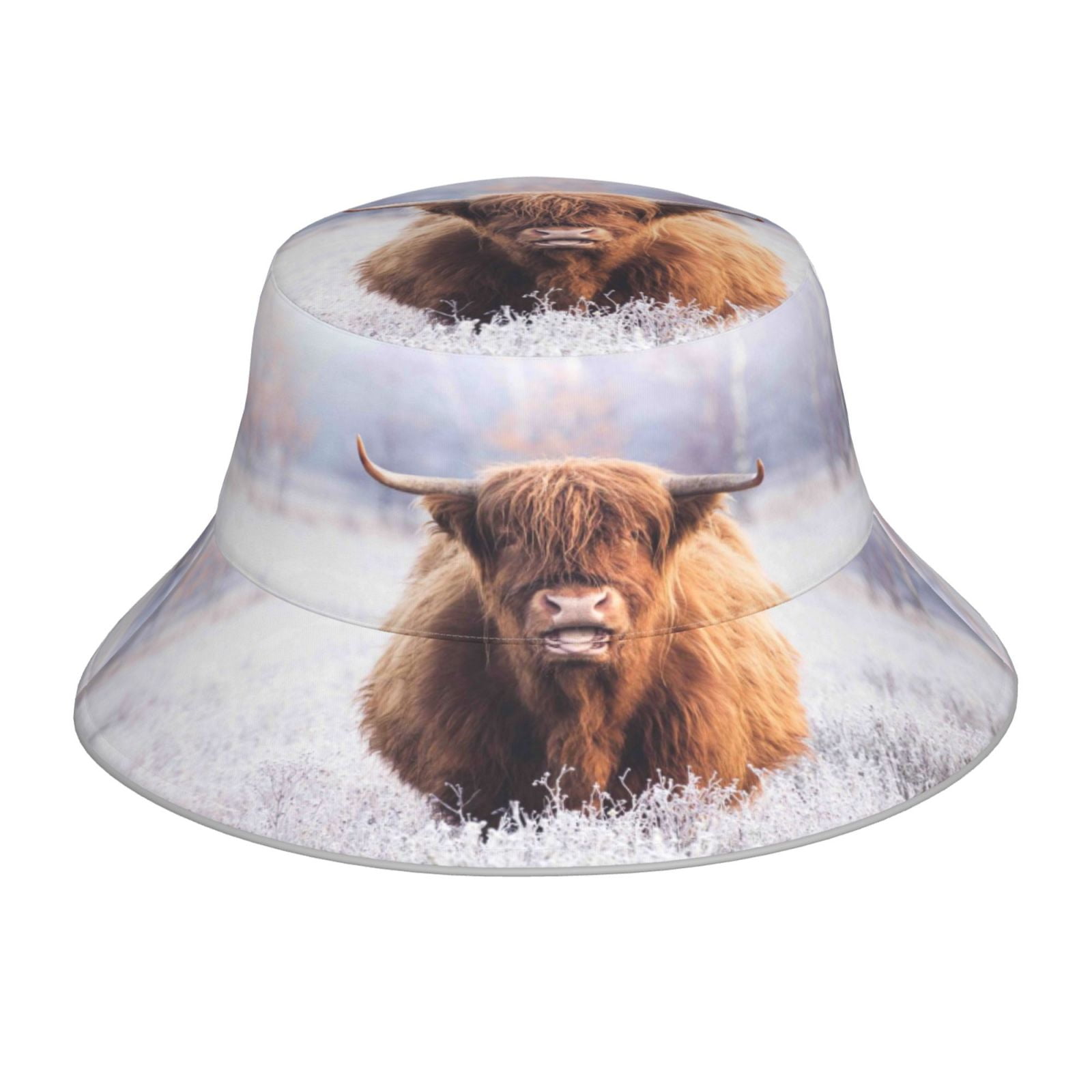 Honeii Yak for Unisex Bucket Hat Waterproof Rain Hat Reversible Shiny ...