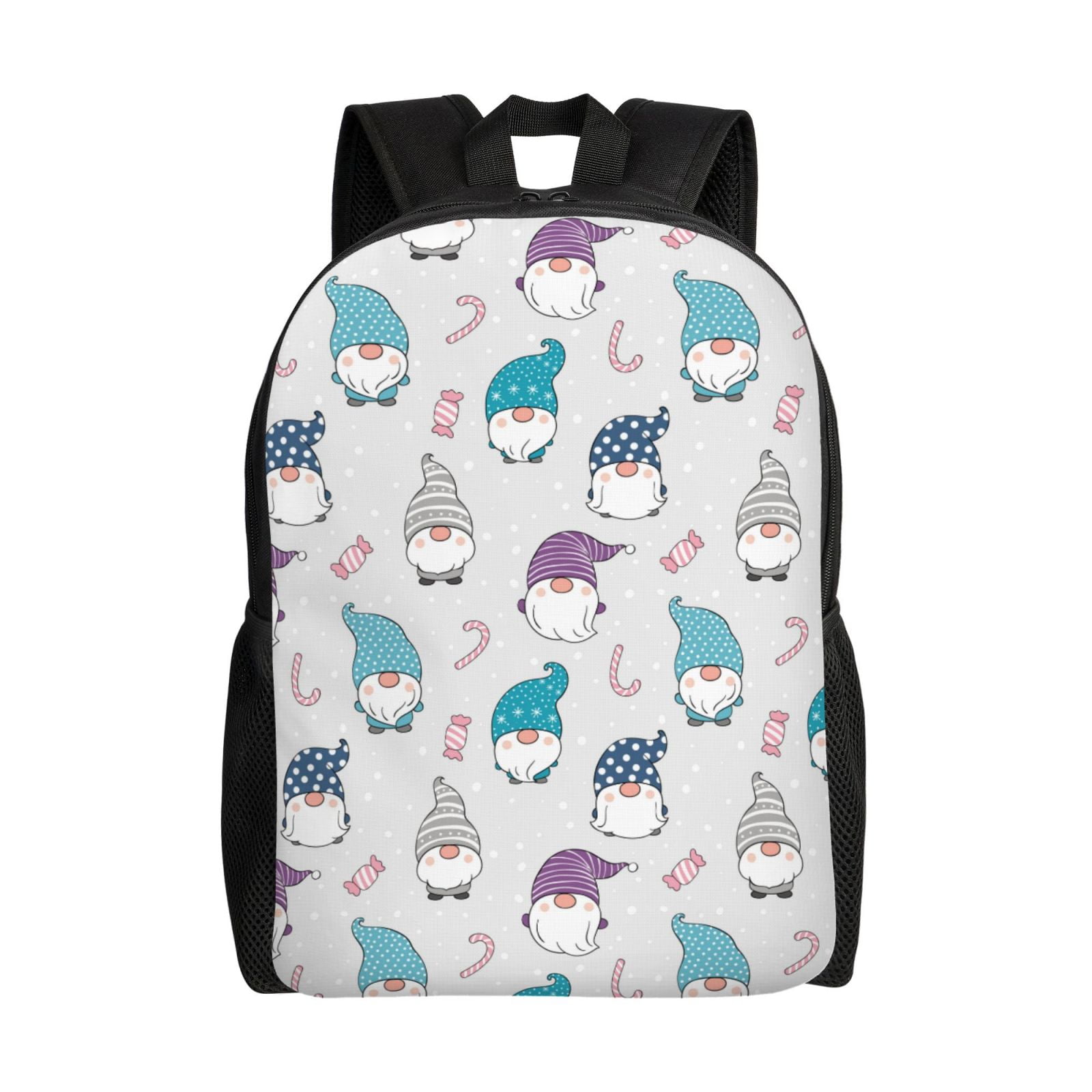 Honeii cute winter Gnome Print Laptop Backpack for Work, College ...