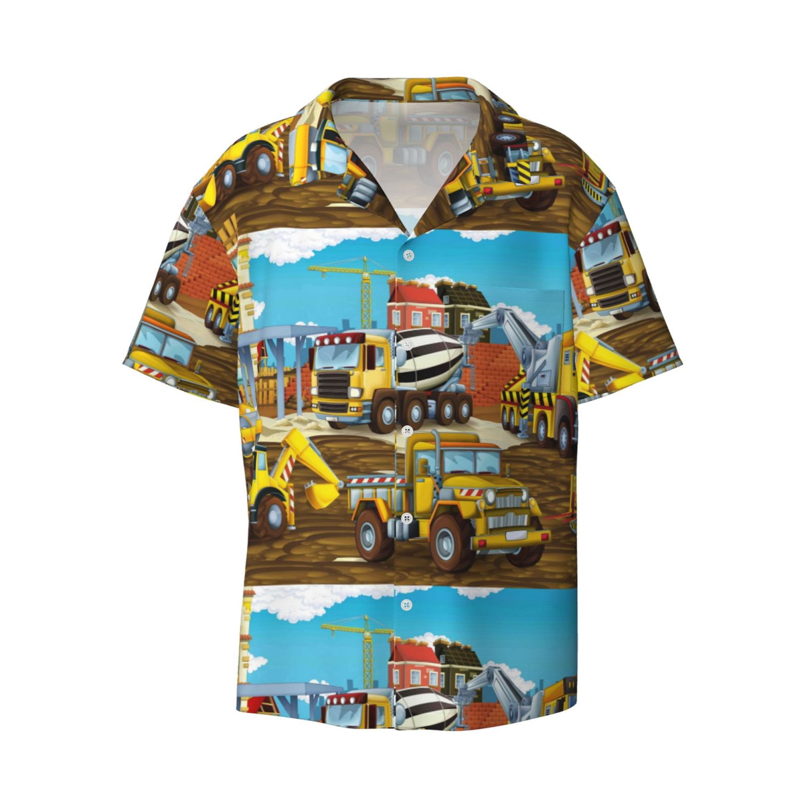 Honeii 's Different Construction Site Vehicles for men's short-sleeved ...