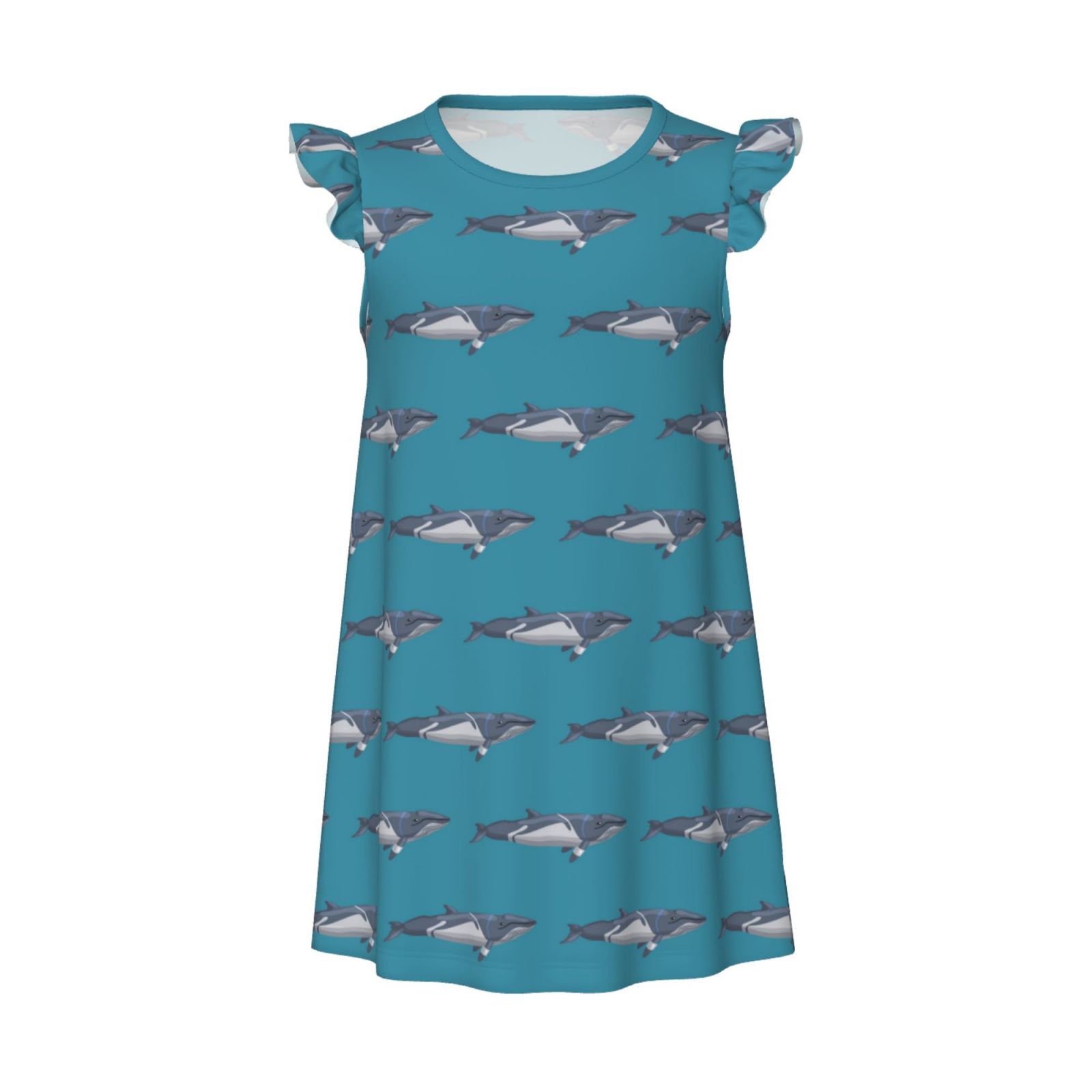 Honeii's elegant Cartoon Whale nightgowns - princess-inspired pajama ...