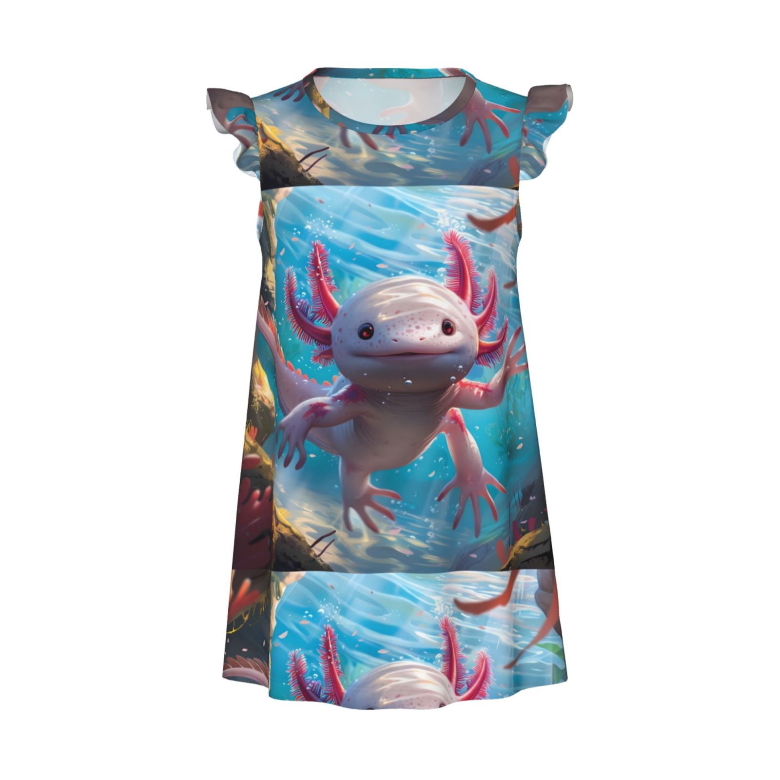 Honeii's elegant Cute Underwater Axolotl nightgowns - princess-inspired ...