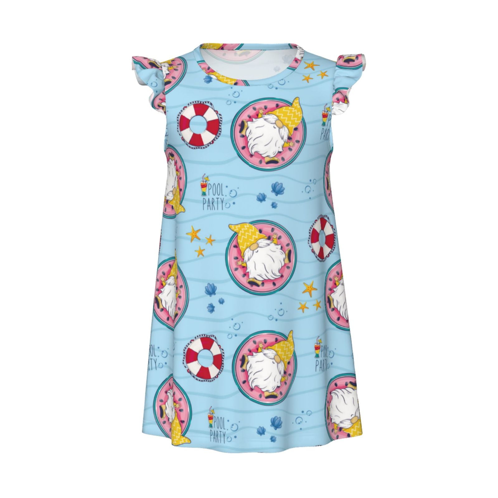 Honeii's elegant Gnome Pool Party nightgowns - princess-inspired pajama ...