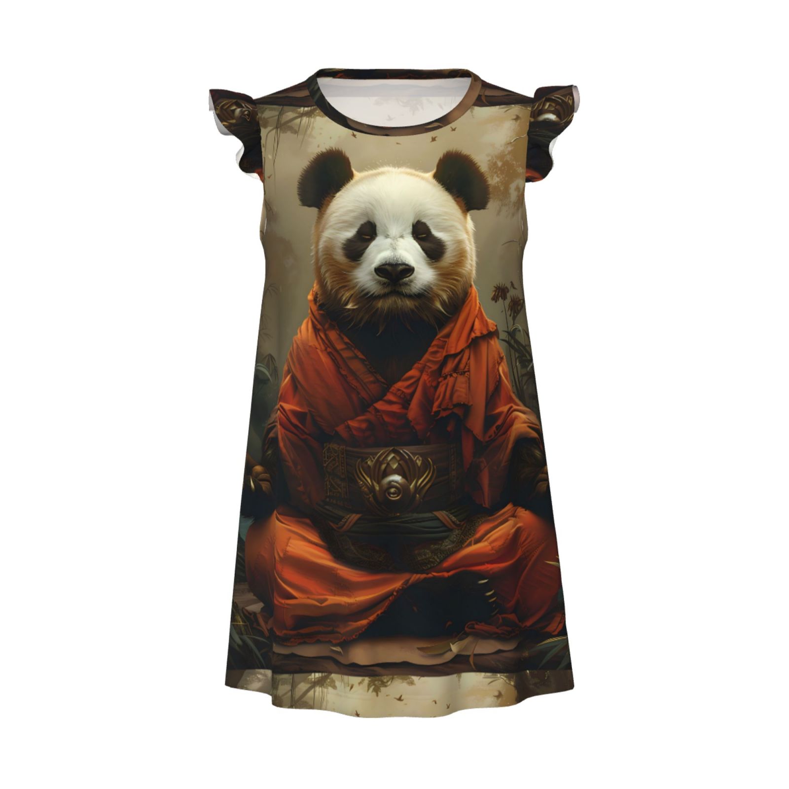 Honeii's elegant Jungle Meditating Panda nightgowns - princess-inspired ...