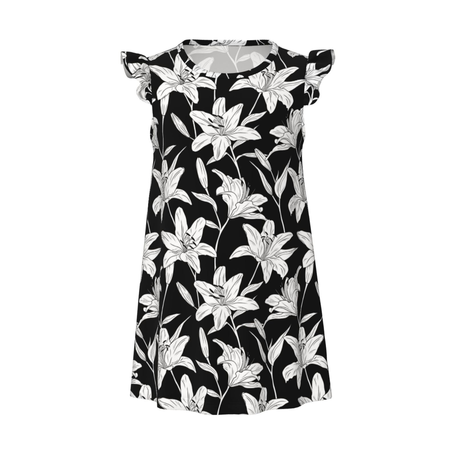 Honeii's elegant Lilies Flowers nightgowns - princess-inspired pajama ...