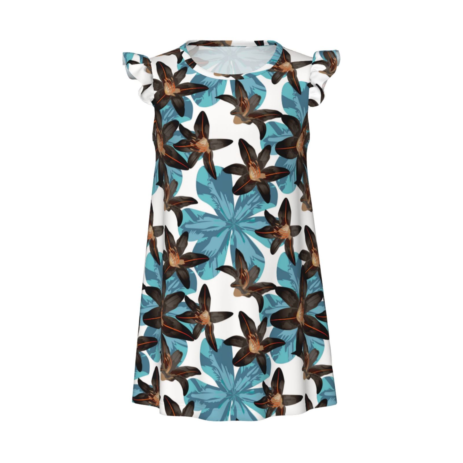 Honeii's elegant Lilies Flowers nightgowns - princess-inspired pajama ...