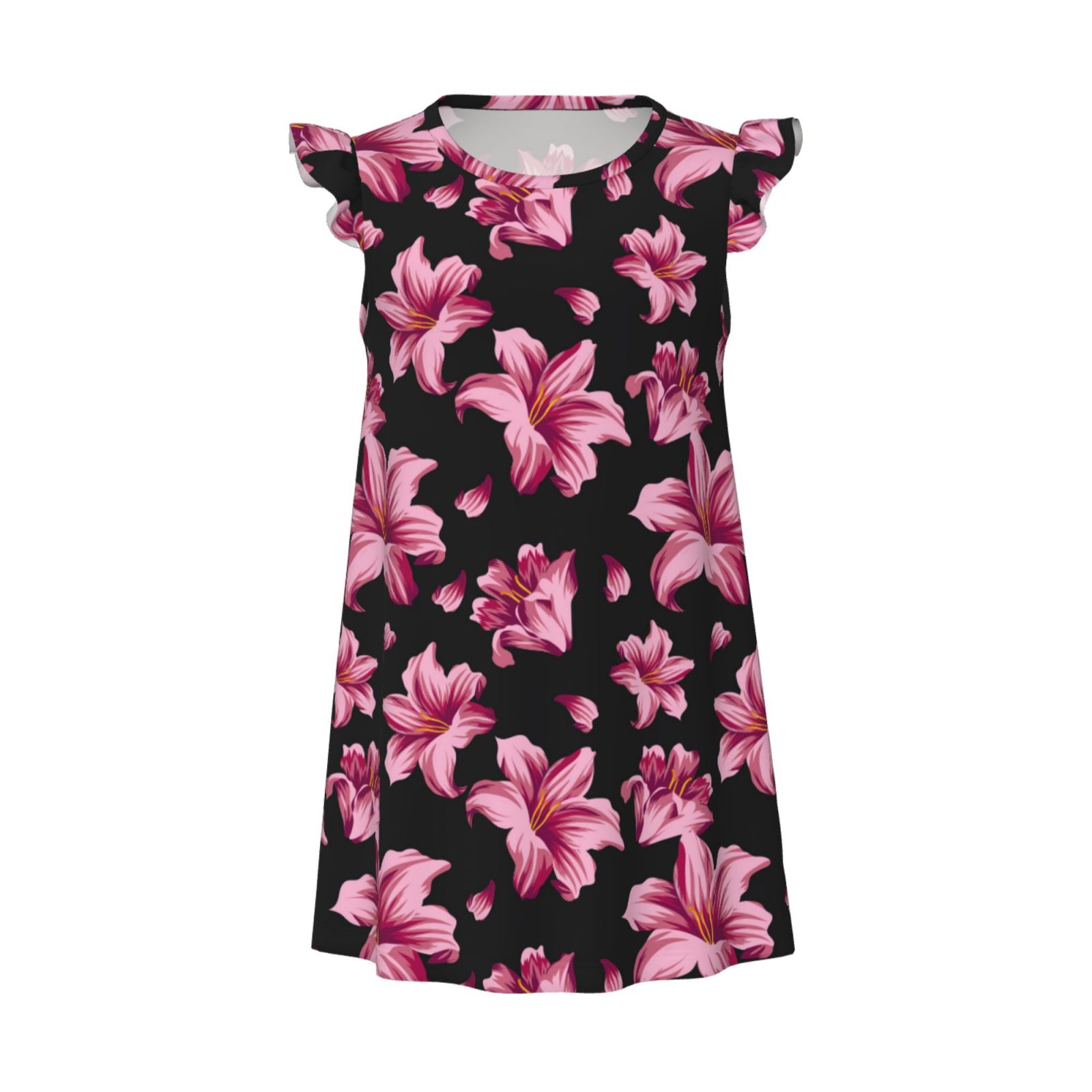 Honeii's elegant Lilies Flowers nightgowns - princess-inspired pajama ...