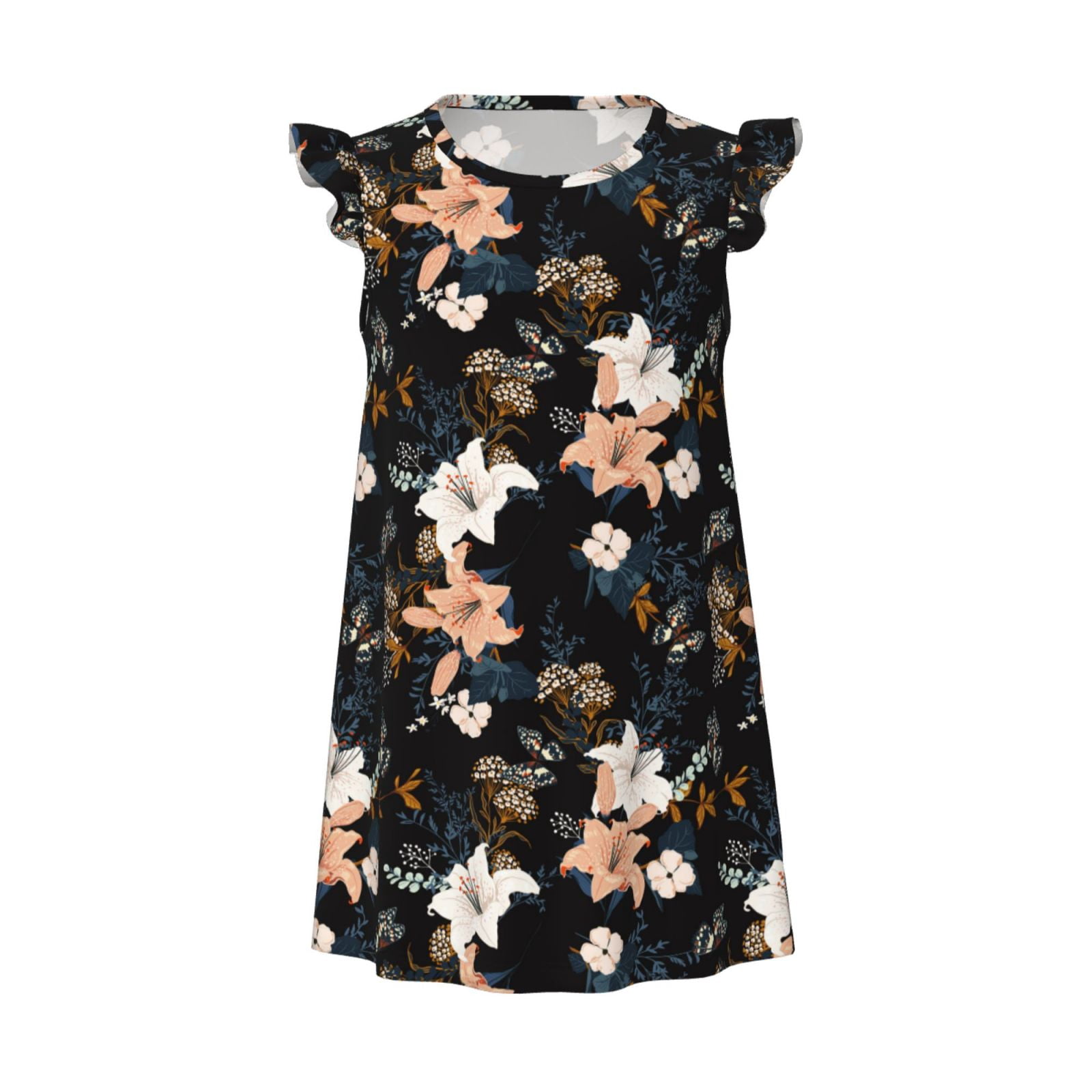 Honeii's elegant Lilies Flowers nightgowns - princess-inspired pajama ...