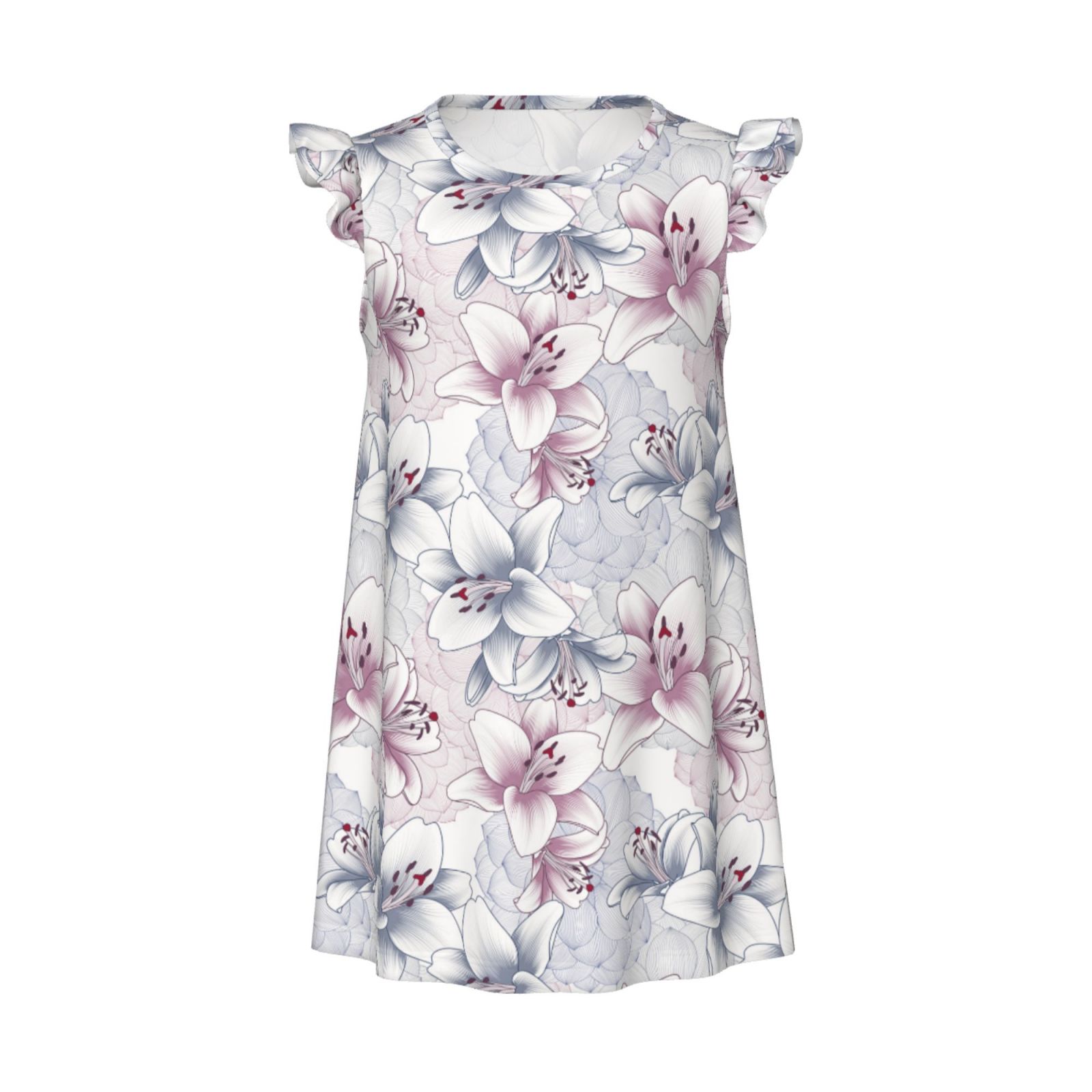 Honeii's elegant Lilies Flowers nightgowns - princess-inspired pajama ...