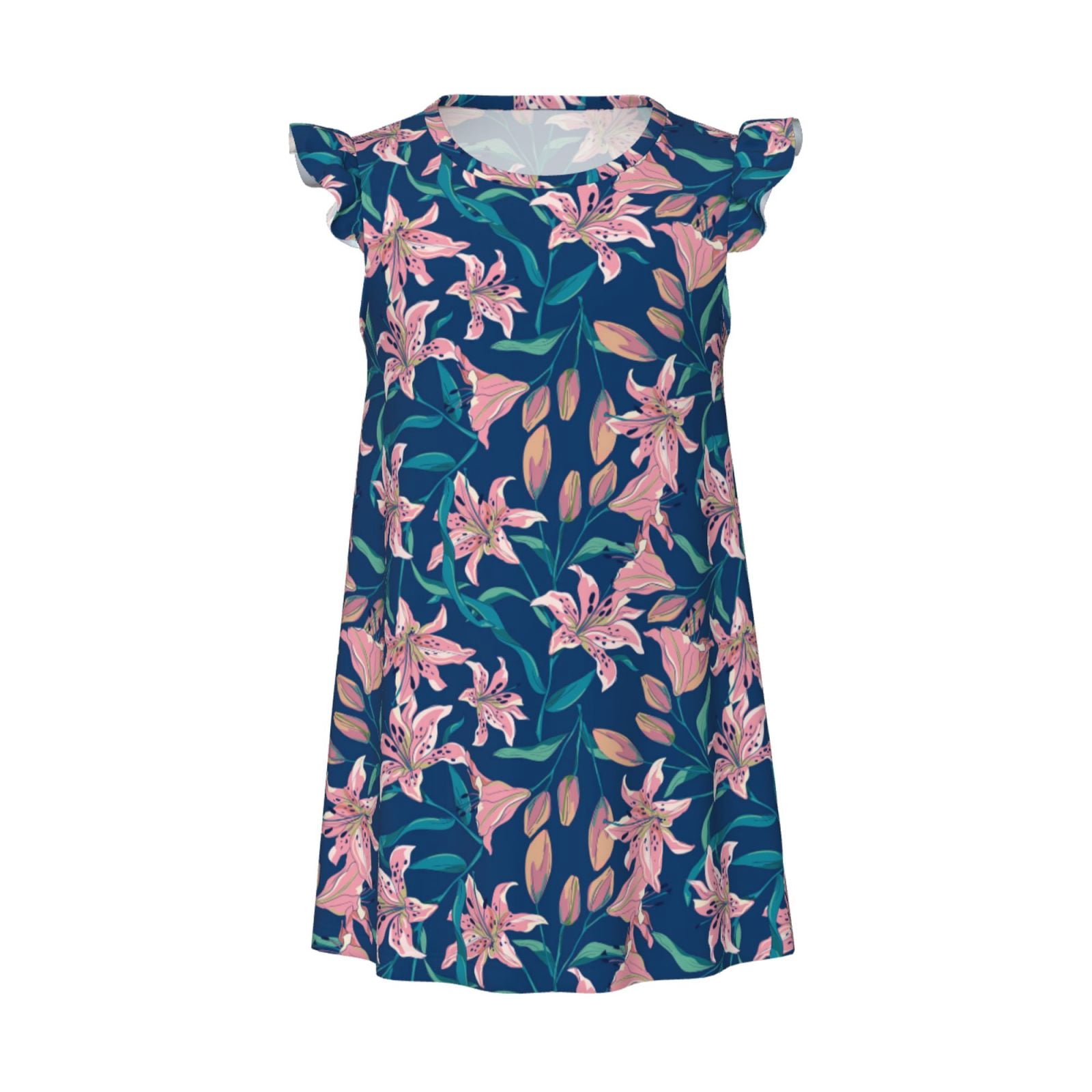 Honeii's elegant Lilies Flowers nightgowns - princess-inspired pajama ...