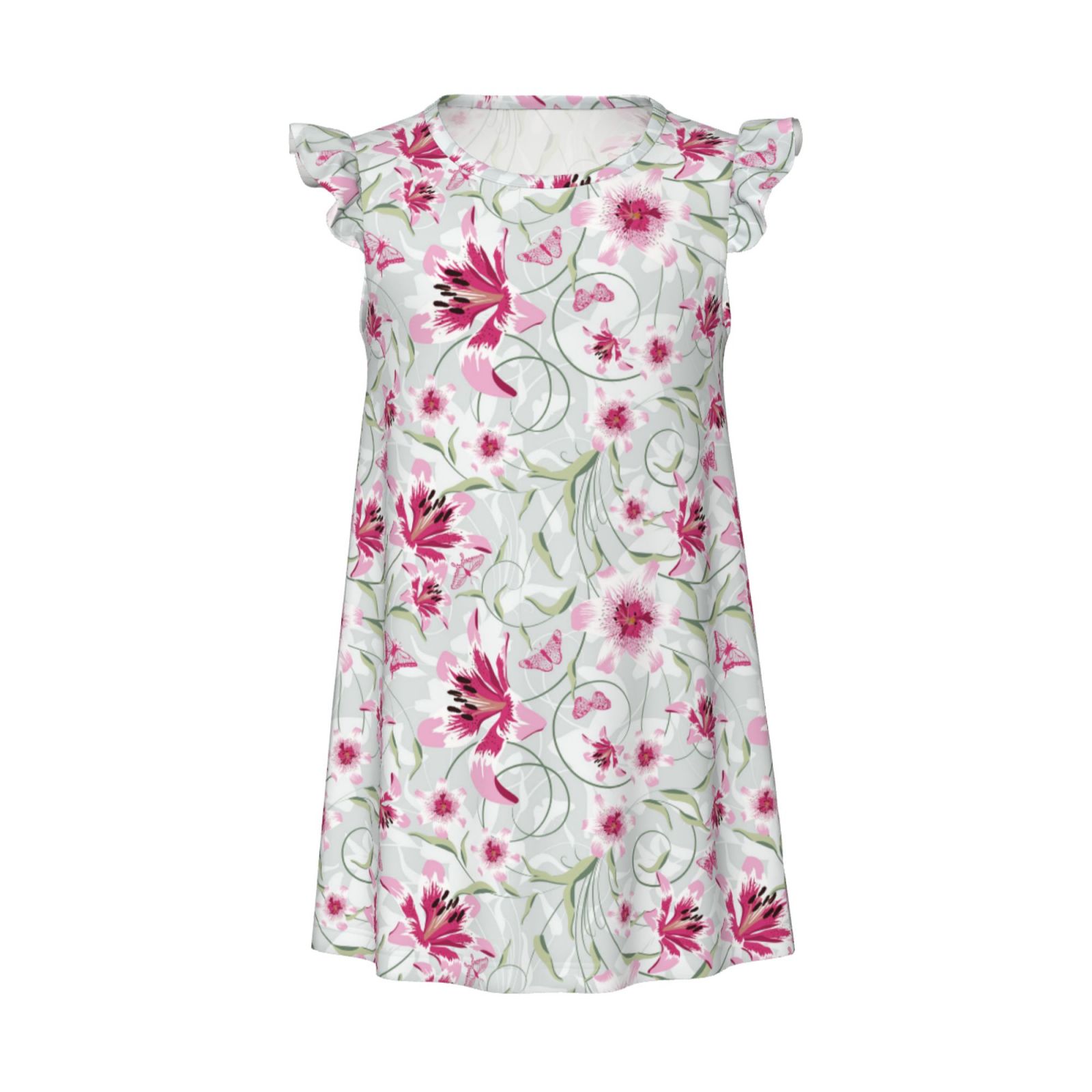 Honeii's elegant Lilies Flowers nightgowns - princess-inspired pajama ...