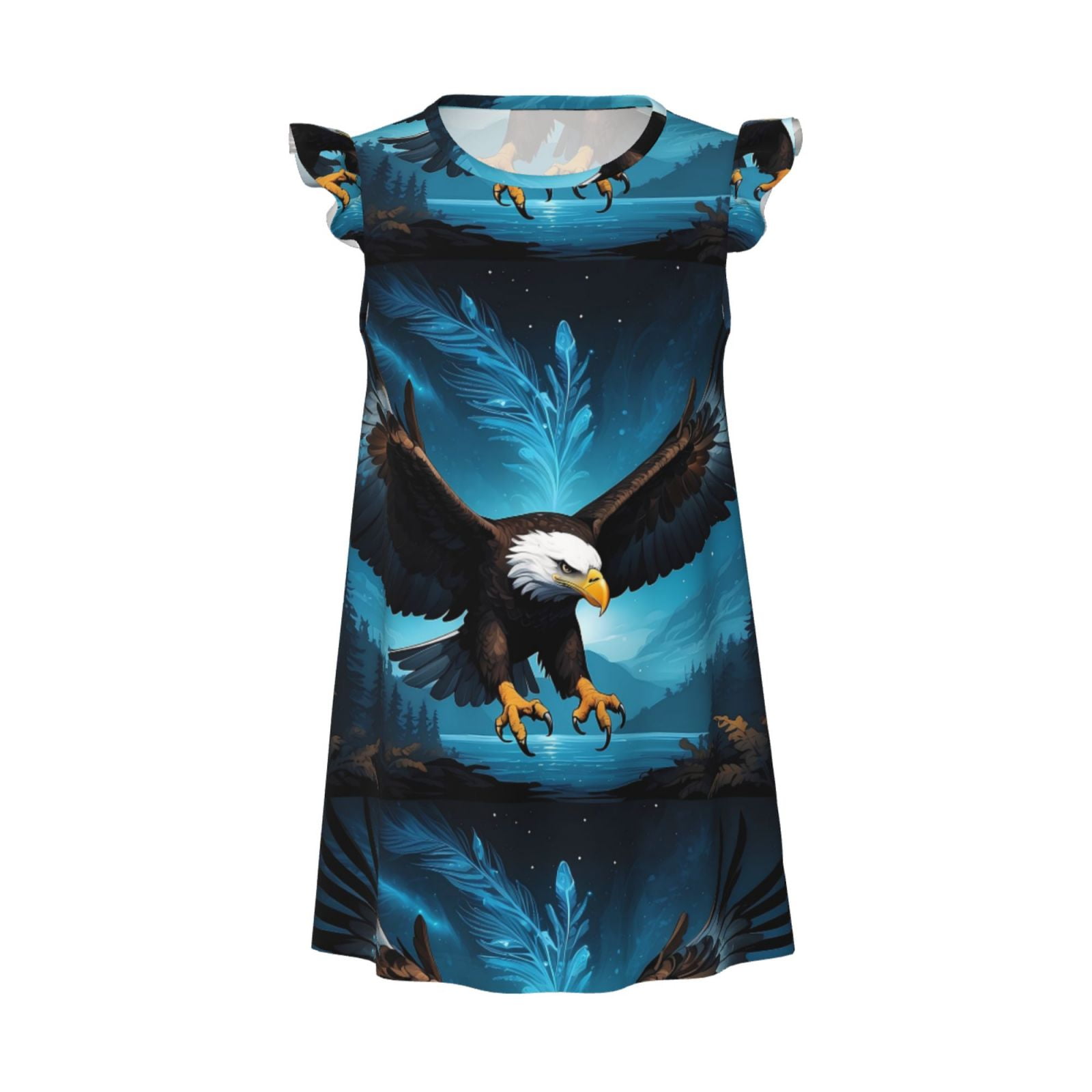 Honeii's elegant Night Sky Forest Bald Eagle nightgowns - princess ...