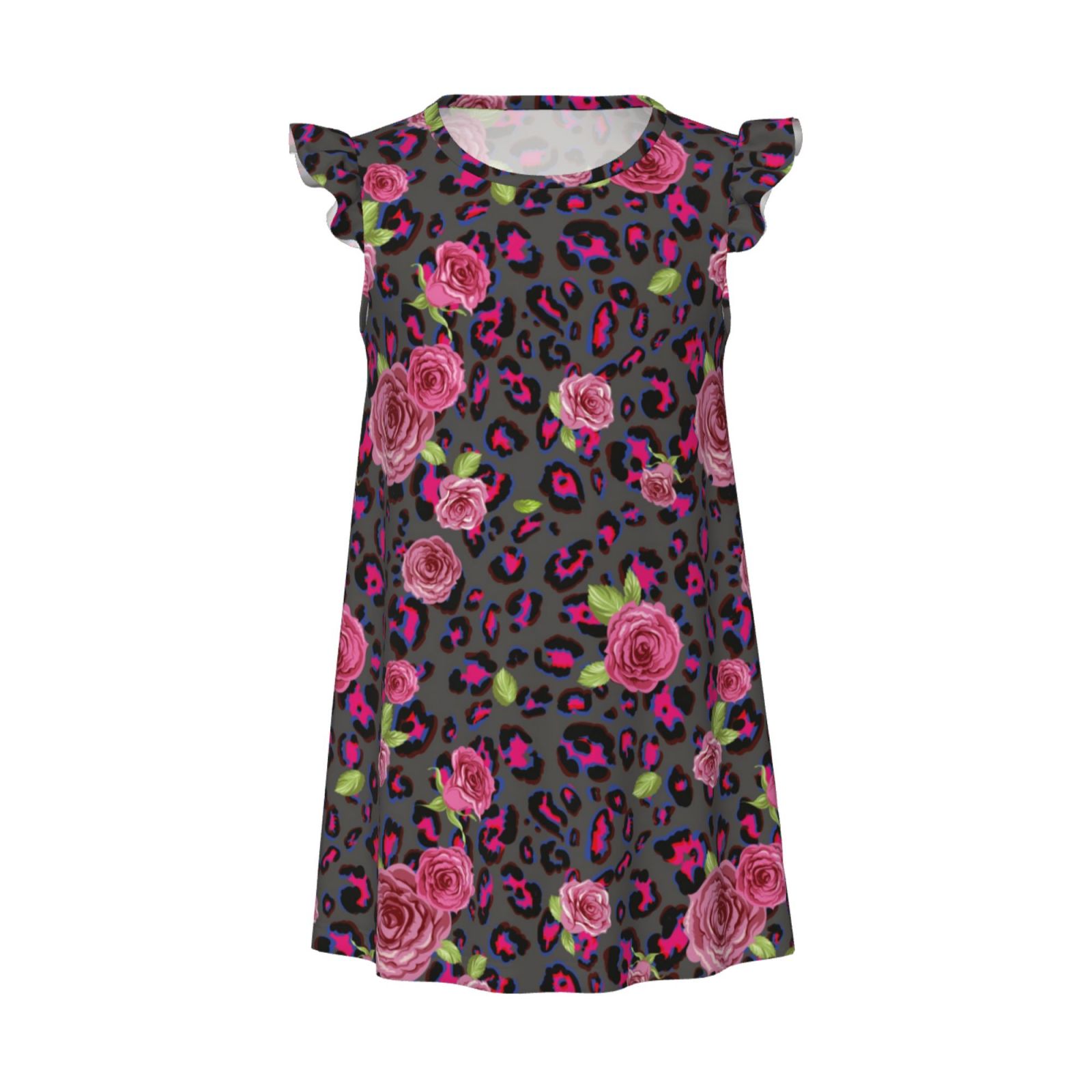 Honeii's elegant Rose Mix Leopard 2 nightgowns - princess-inspired ...