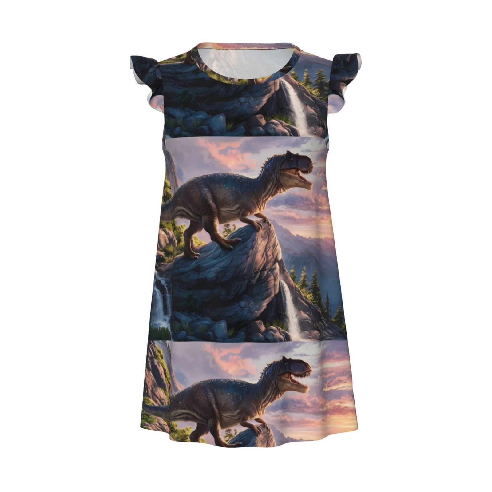 Honeii's elegant Sunset Cliff Dinosaur nightgowns - princess-inspired ...