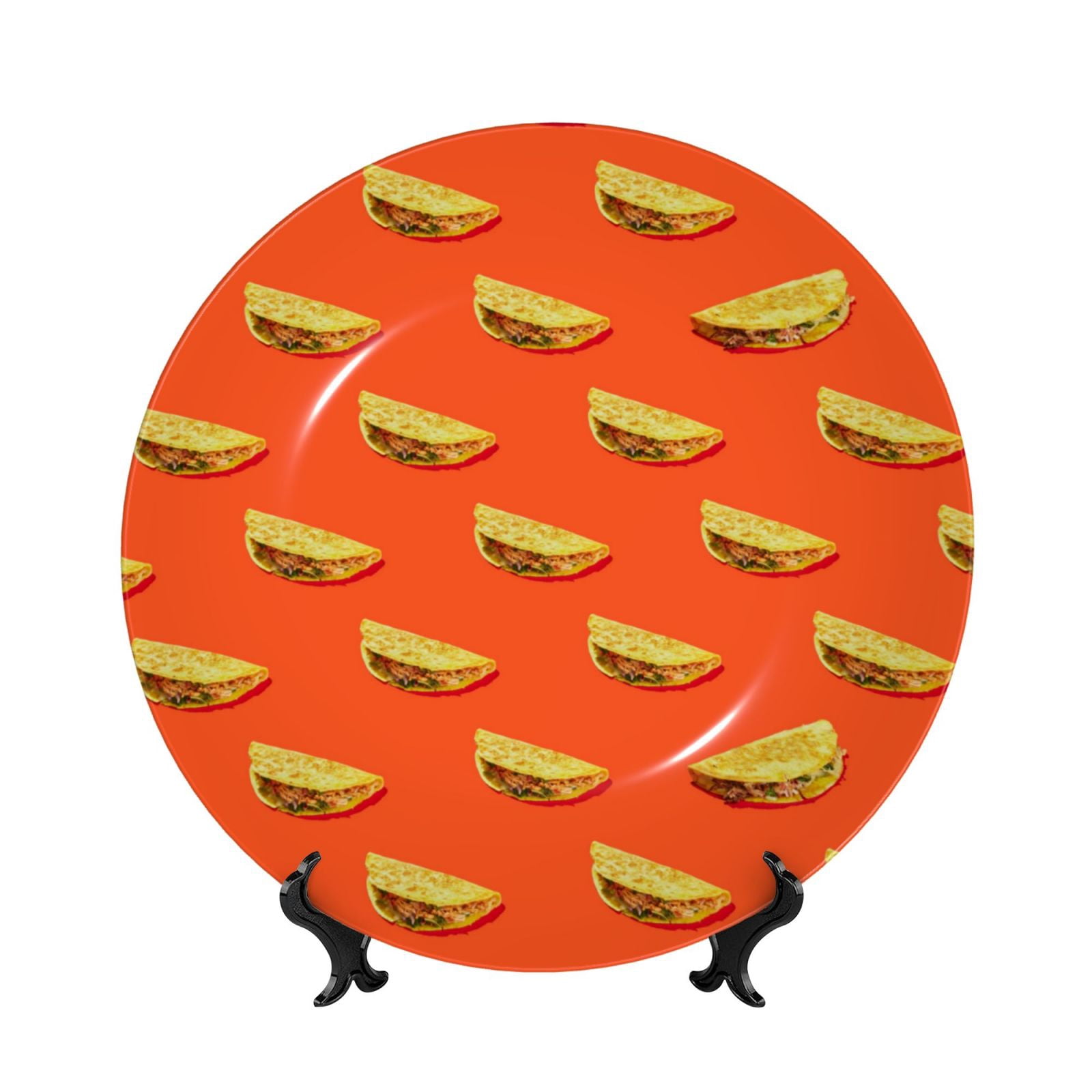 Honeii tortilla tacos Print Elegant Bone China Decorative Plate ...