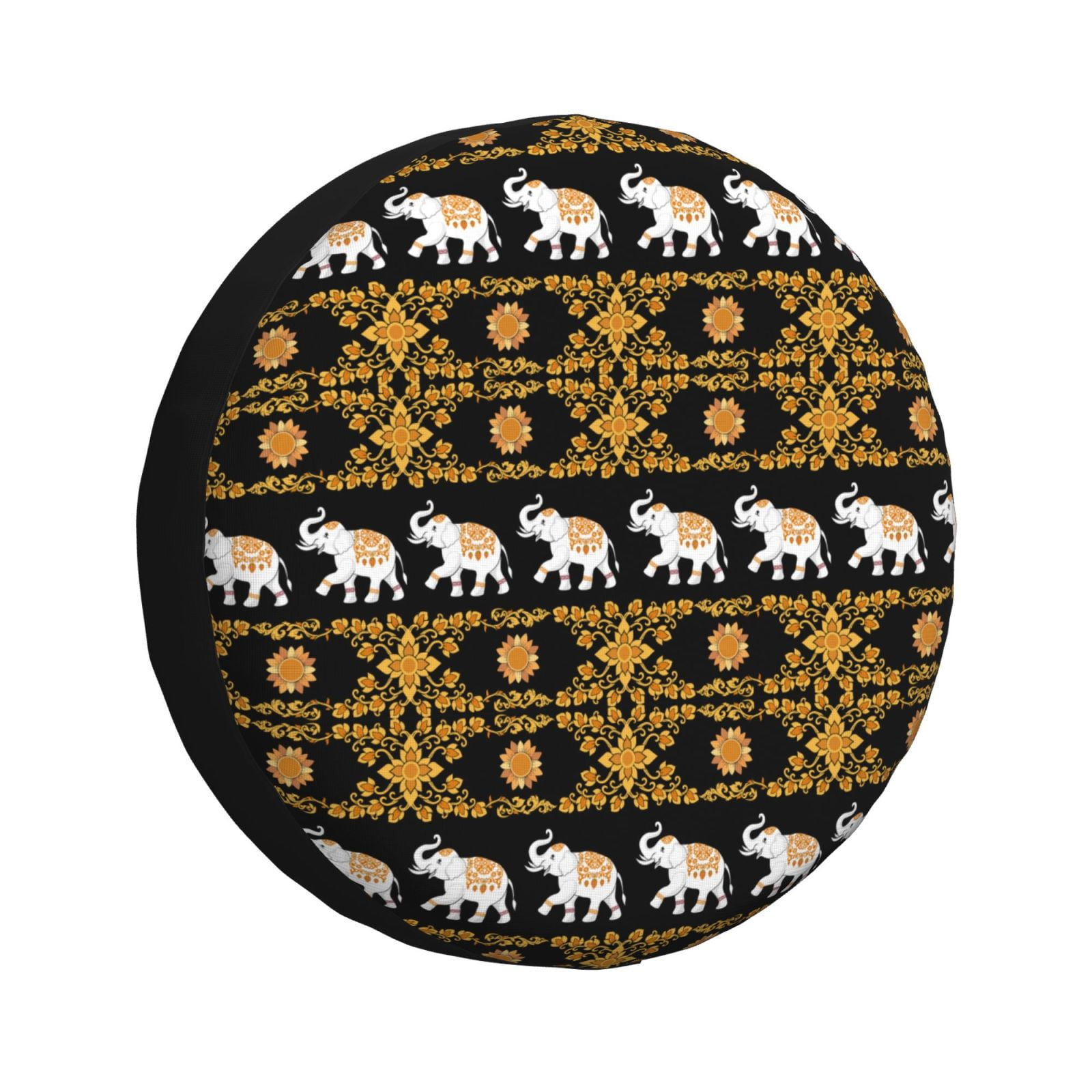 Honeii traditional Elephant Print Tire Covers, Waterproof Anti-UV Sun ...