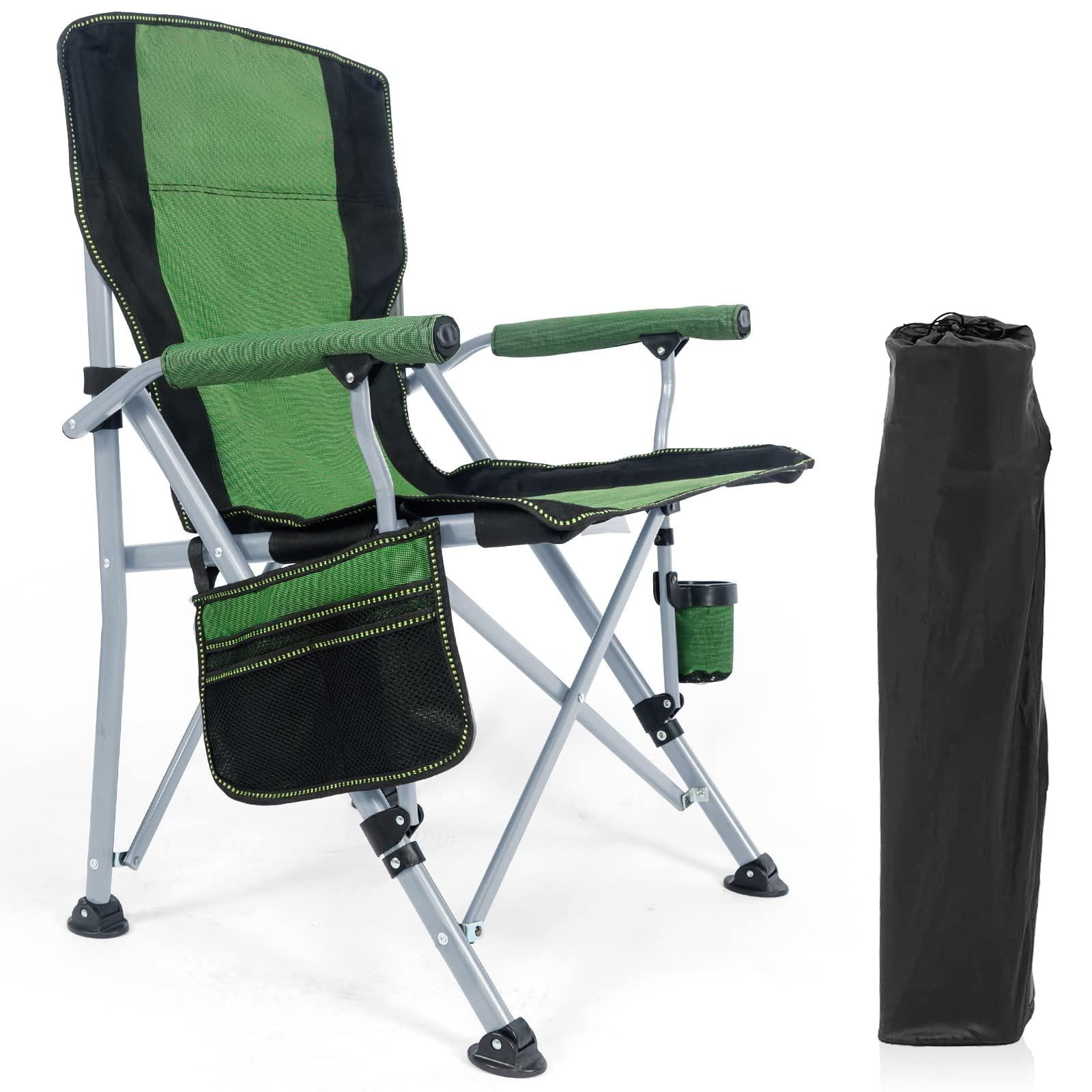 Honeilife Folding Camping Chair Adult Support 330lbs, Heavy Duty ...