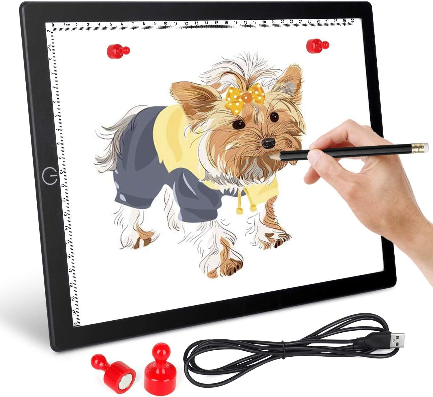 Honesorn Light Board for Tracing, A4 Led Light Pad, Light Box for ...
