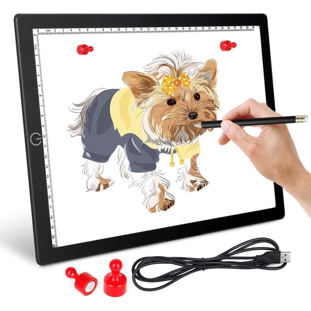 Honesorn Light Board for Tracing, A4 Led Light Pad, Light Box for ...