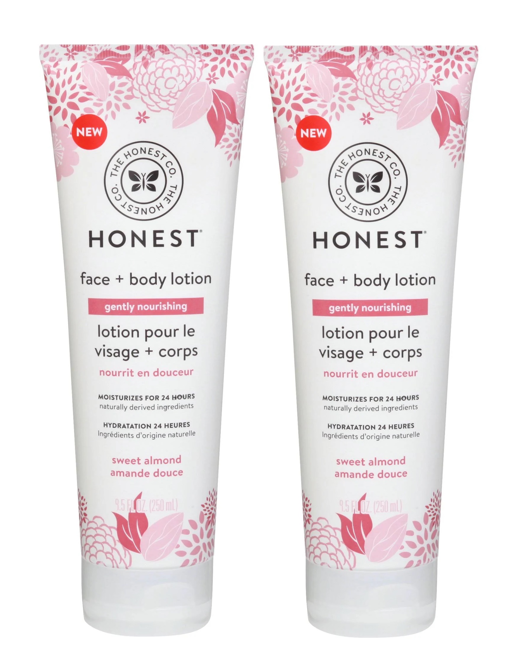Honest 9.5 oz Sweet Almond Face & Body Lotion 2 Pack - Walmart.com