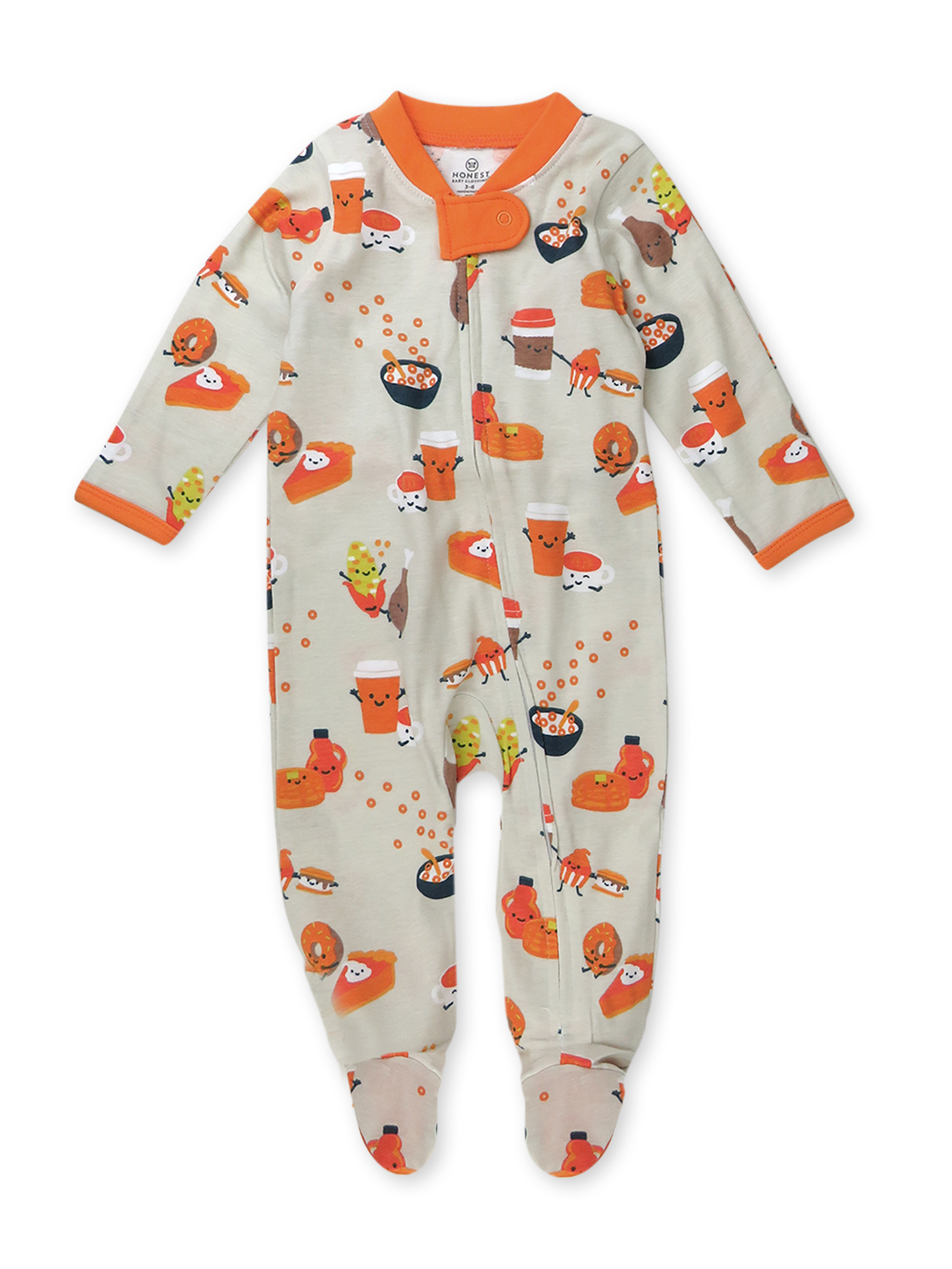 Wonder Nation Newborn Baby Boy Sleep and Play Pajamas, 3 Pack, Preemie ...