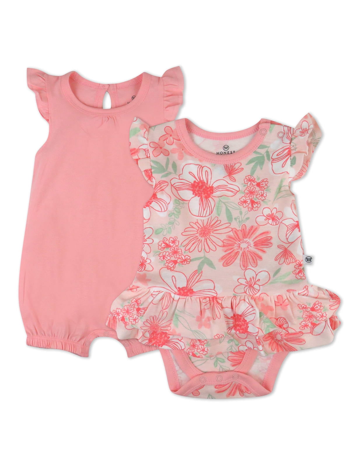 Honest Baby Clothing Organic Cotton Boy/Girl Bubble Romper and Bodysuit ...