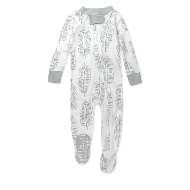 Honest Baby Clothing Organic Cotton Boy/Girl Long Sleeve Sleep N Play Footed Pajamas, Sizes ...