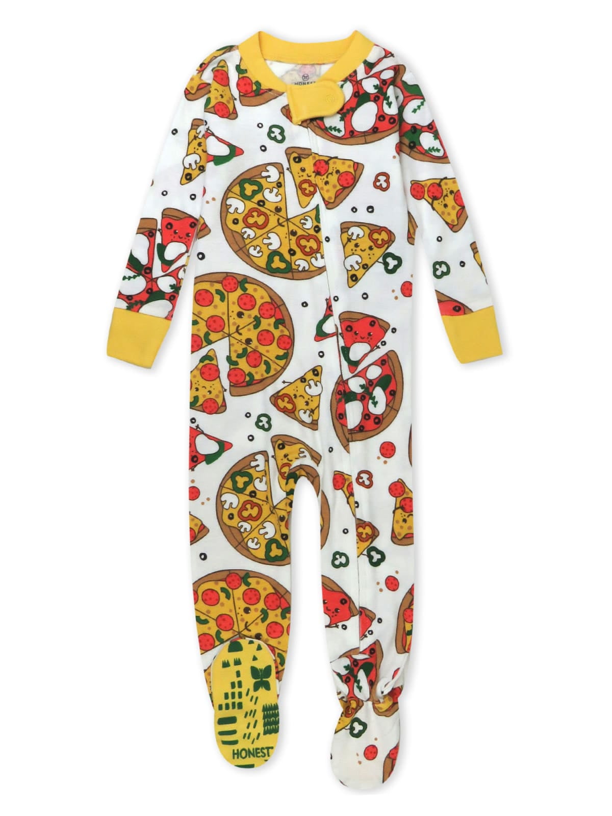 Honest Baby Clothing Organic Cotton Footed Pajamas - Months - Walmart.com