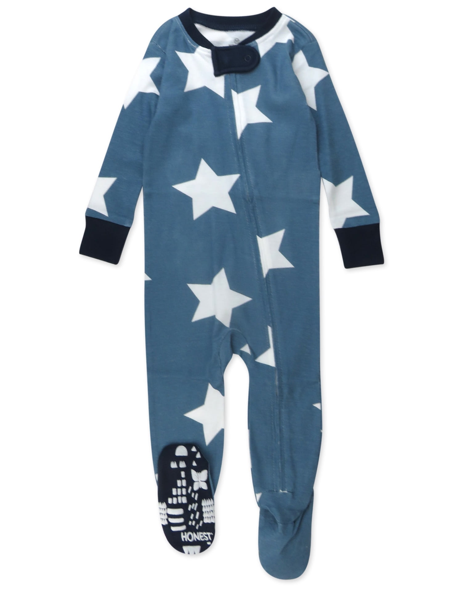 Honest Baby Clothing Organic Cotton Baby Boy/Girl Snug Fit Footed ...