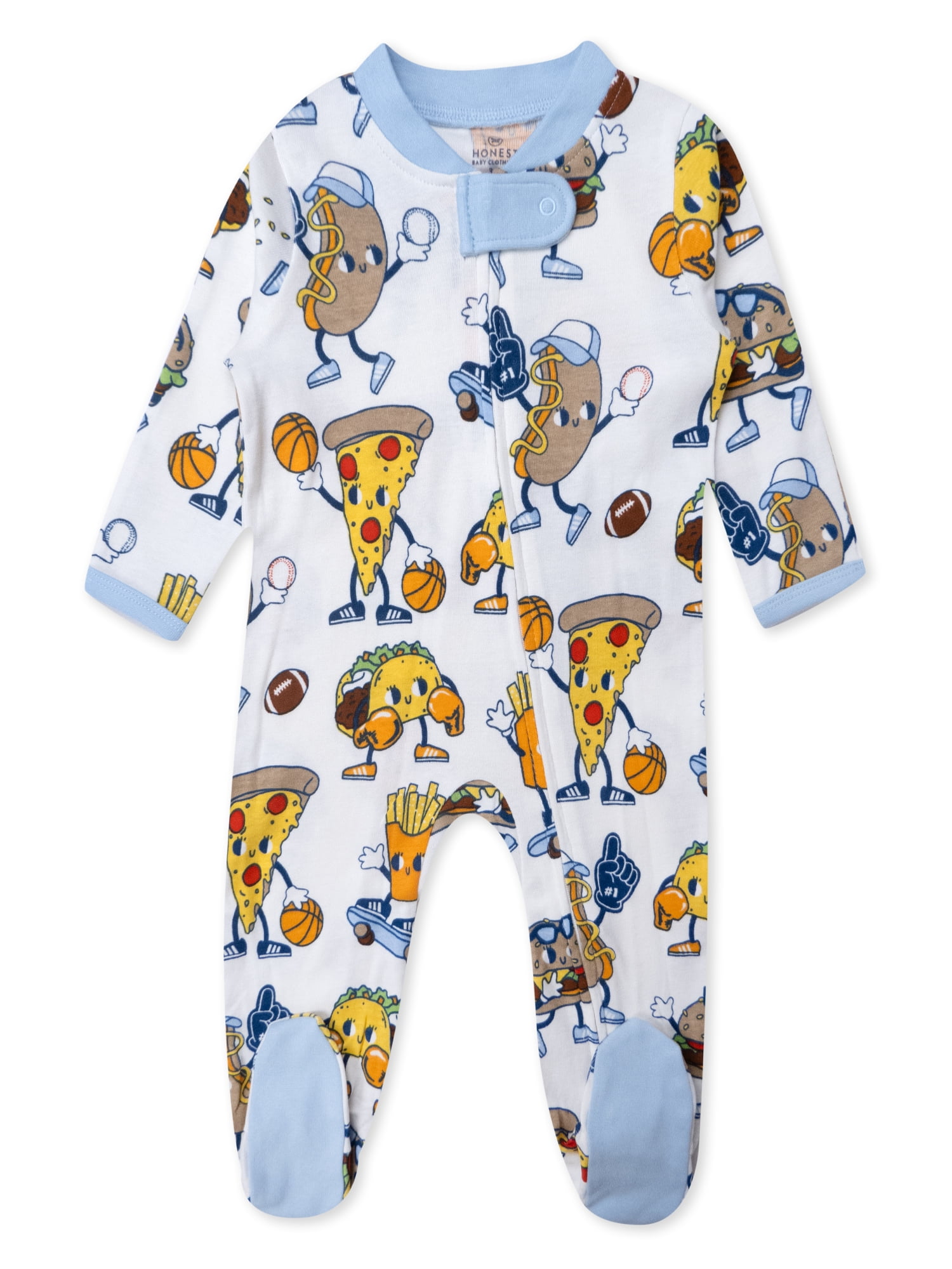 Honest Baby Clothing Organic Cotton Boy or Girl Long Sleeve Sleep N ...