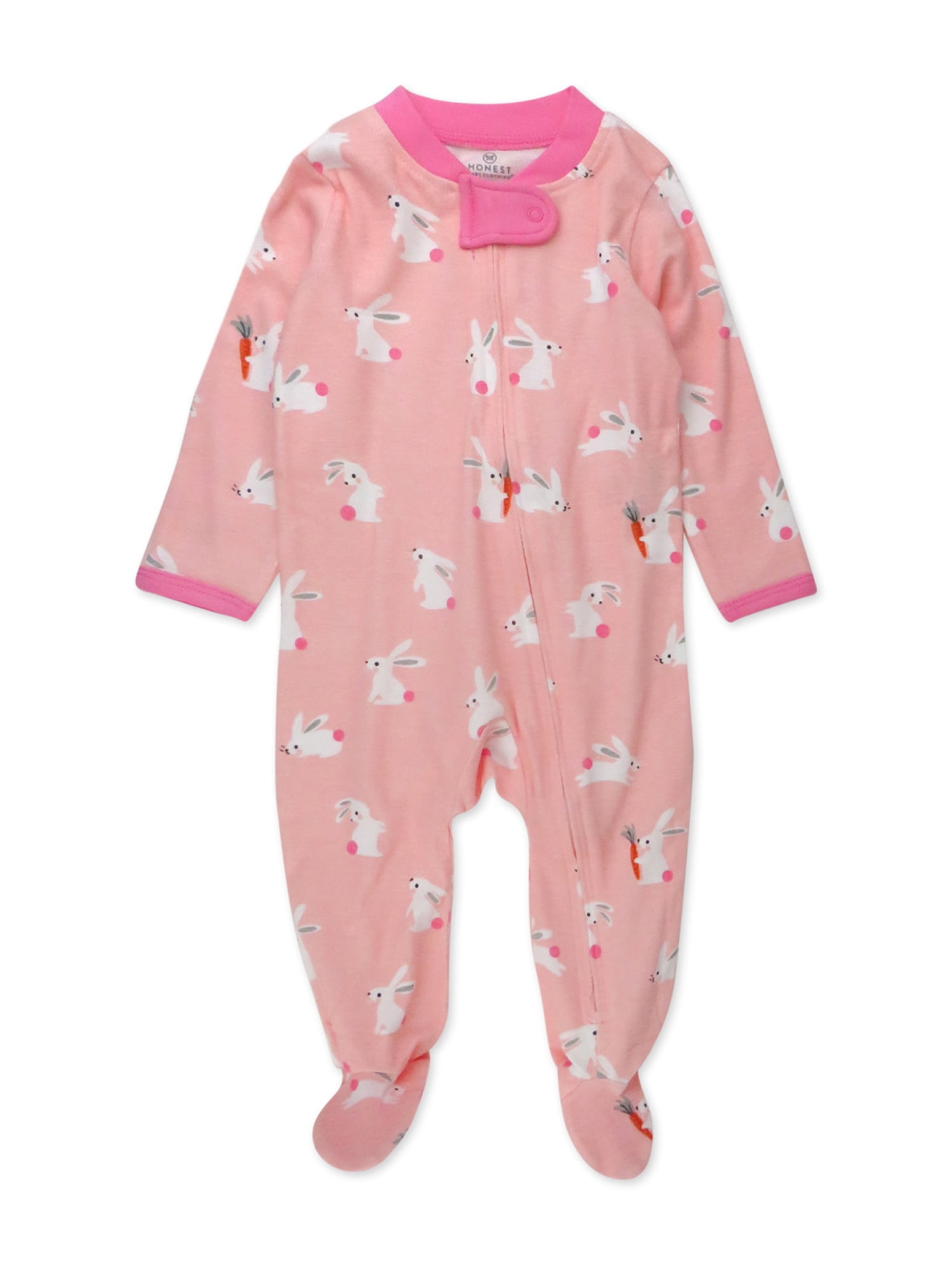 Honest Baby Clothing Organic Cotton Sleep N Play, Newborn-9M, Pink ...