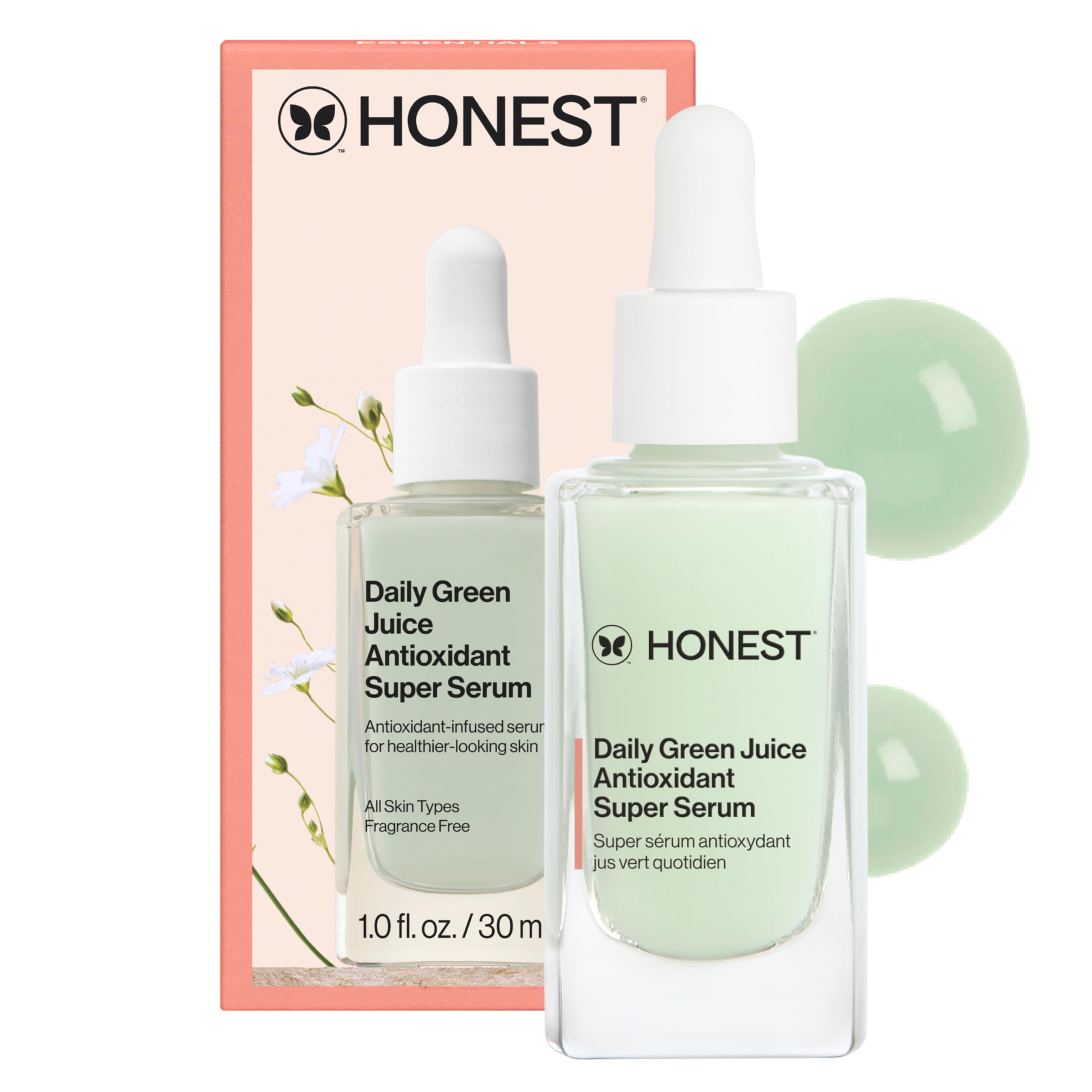 Honest Beauty Daily Green DMF15 Juice Antioxidant Super Serum ...