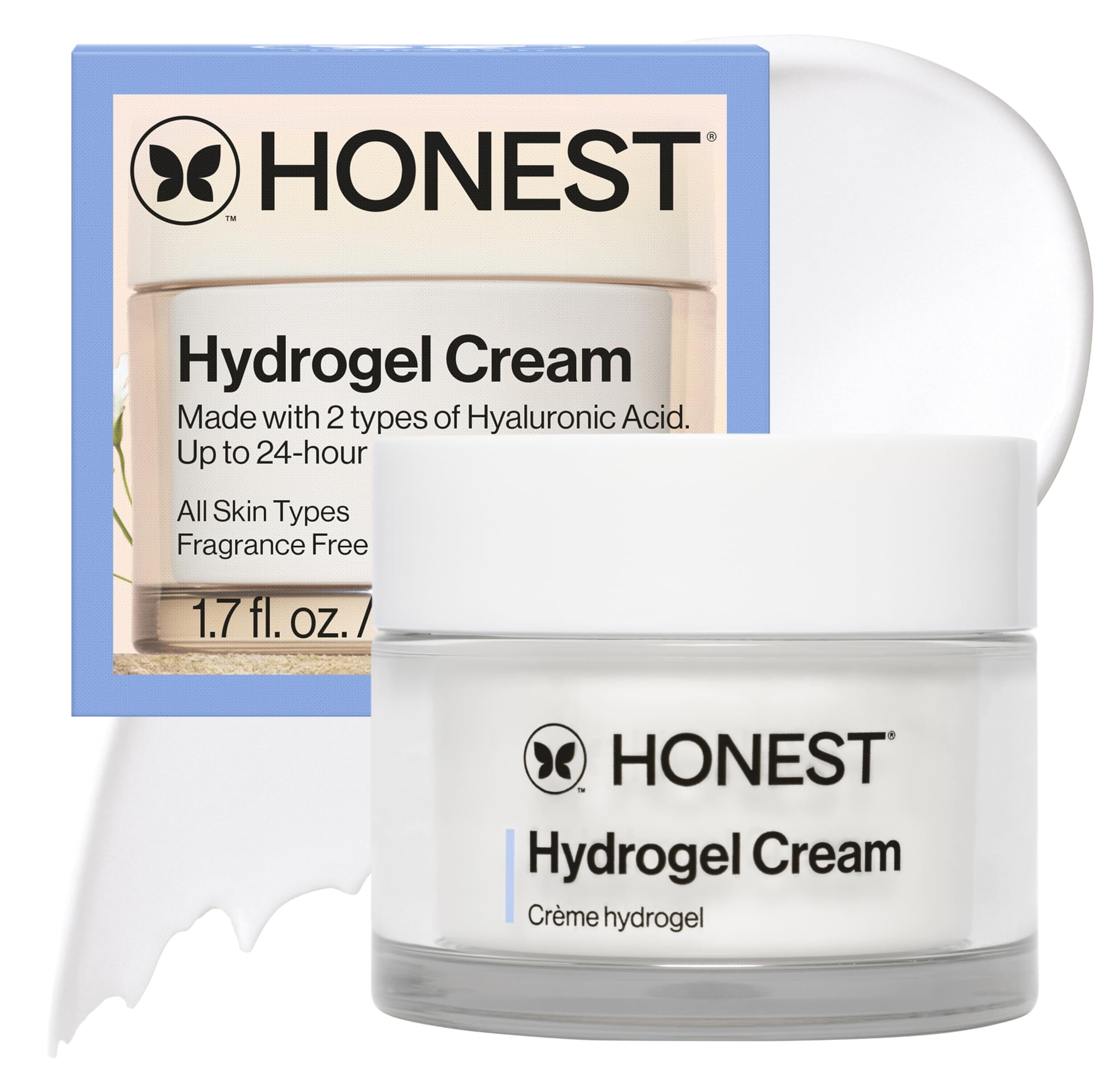 Honest Beauty Hydrogel Cream with Hyaluronic Acid | Lightweight ...