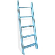 Furniture Dash Corona Antique Brown Wooden Wall-Leaning Blanket Ladder ...