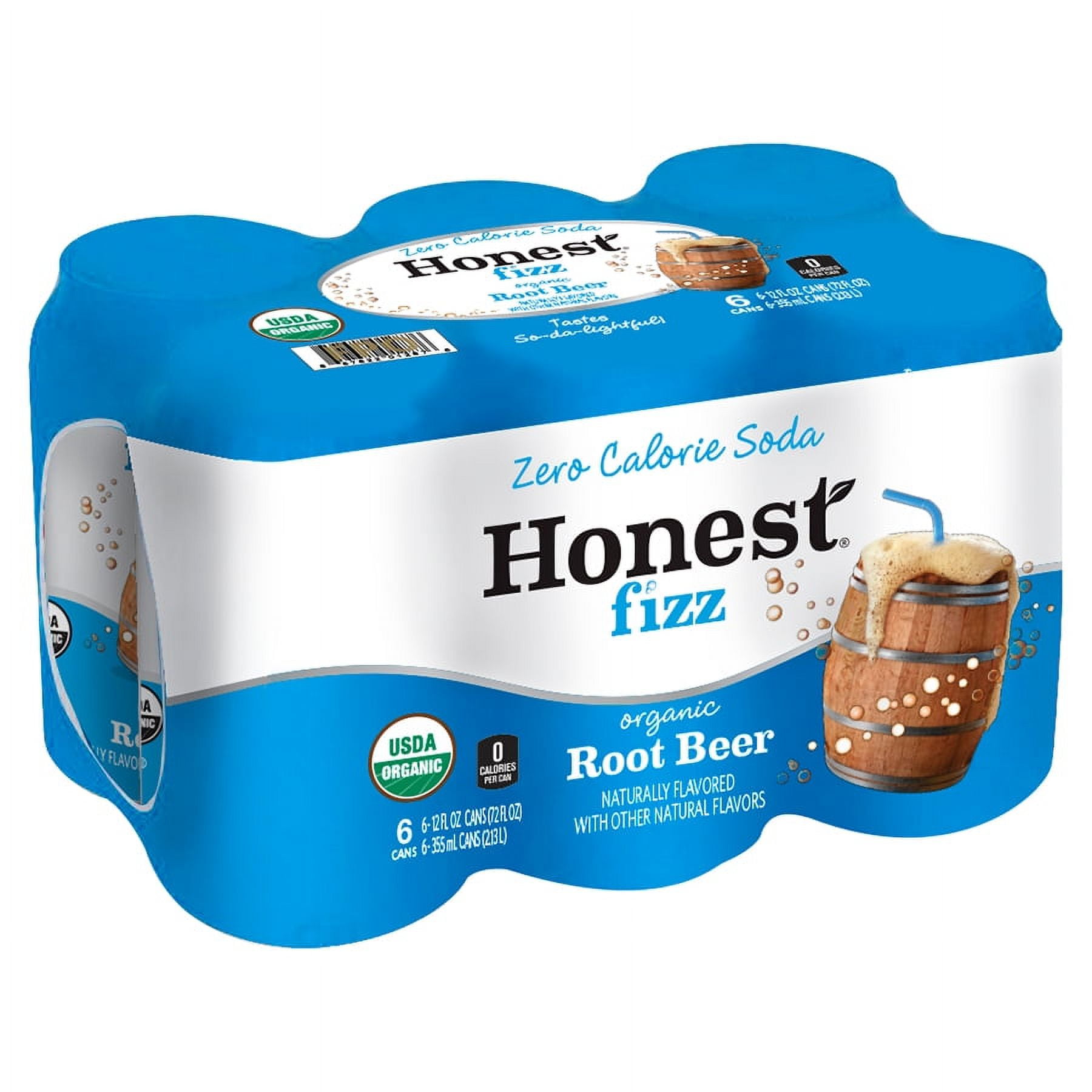 Honest Fizz Organic Root Beer, 12 Fl. Oz., 6 Count - Walmart.com