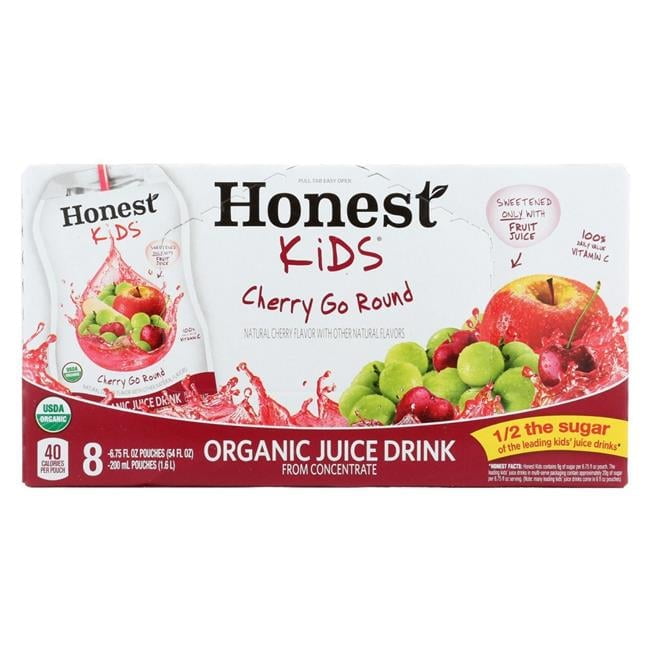 Honest Kids Organic Children's Juice Drinks - Cherry Go Round, Gluten ...