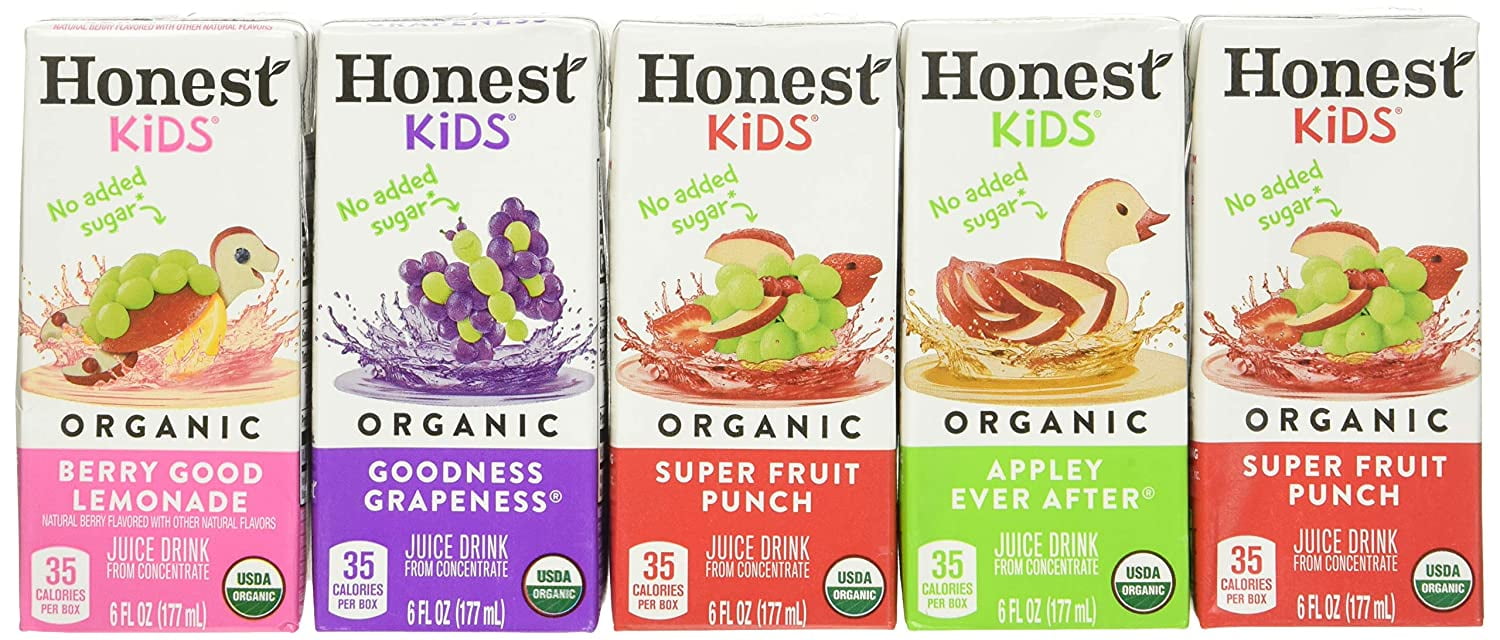 Honest Kids Honest Kids Organic Juice Boxes, 6 Fl Oz, Pack of 40 ...